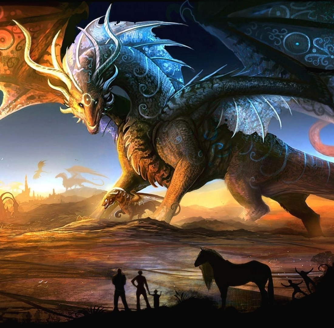 1100x1080 Resolution dragons, mother, cub 1100x1080 Resolution ...