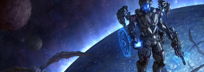 680x240 Resolution Dragons Scifi Space Cyborg Space 680x240 Resolution ...
