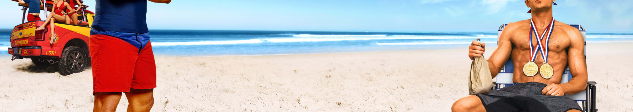 2160x384 Resolution Dwayne 'The Rock' Johnson And Zac Efron In Baywatch ...
