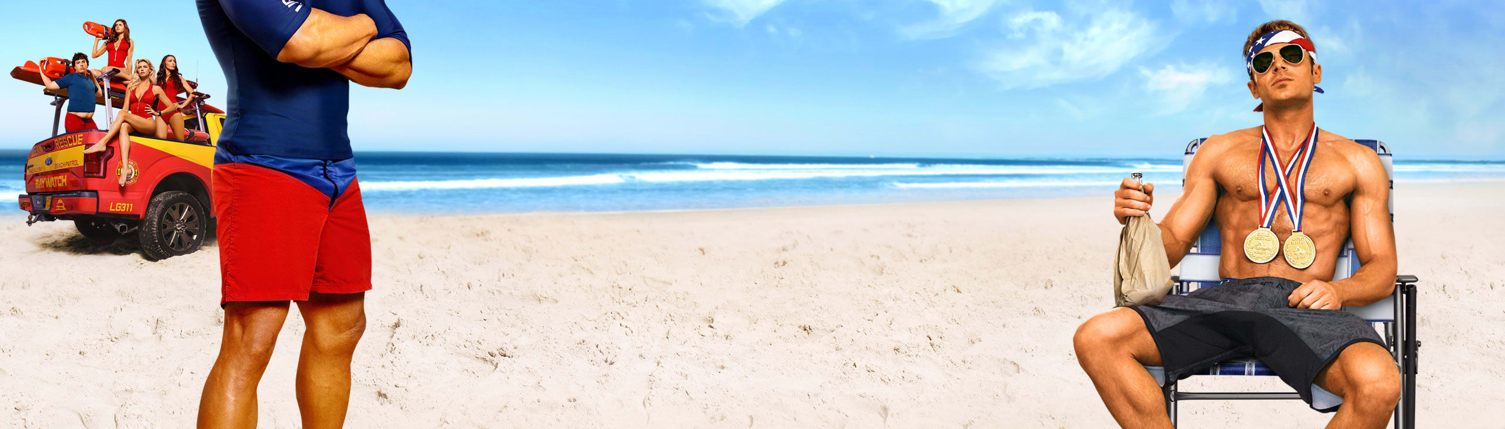 5120x1460 Resolution Dwayne 'The Rock' Johnson And Zac Efron In ...