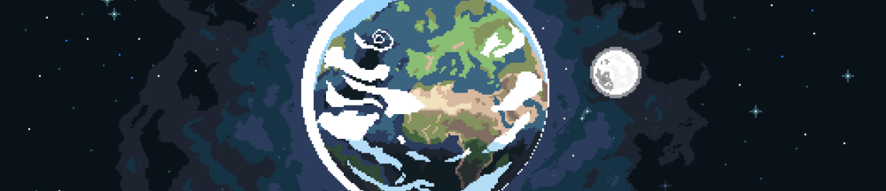 1242x268 Resolution Earth Day Pixel Art 1242x268 Resolution Wallpaper ...
