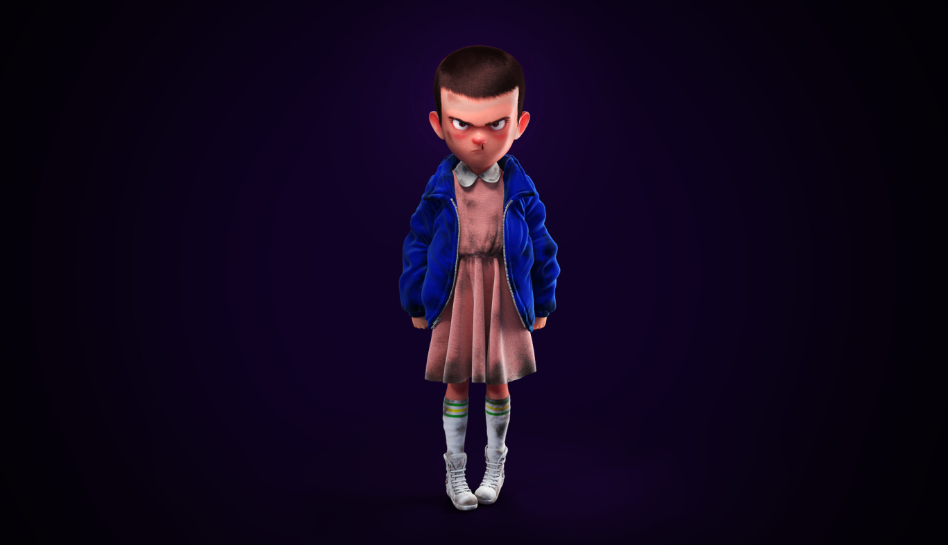1366x786 Resolution Eleven Stranger Things Art 1366x786 Resolution ...