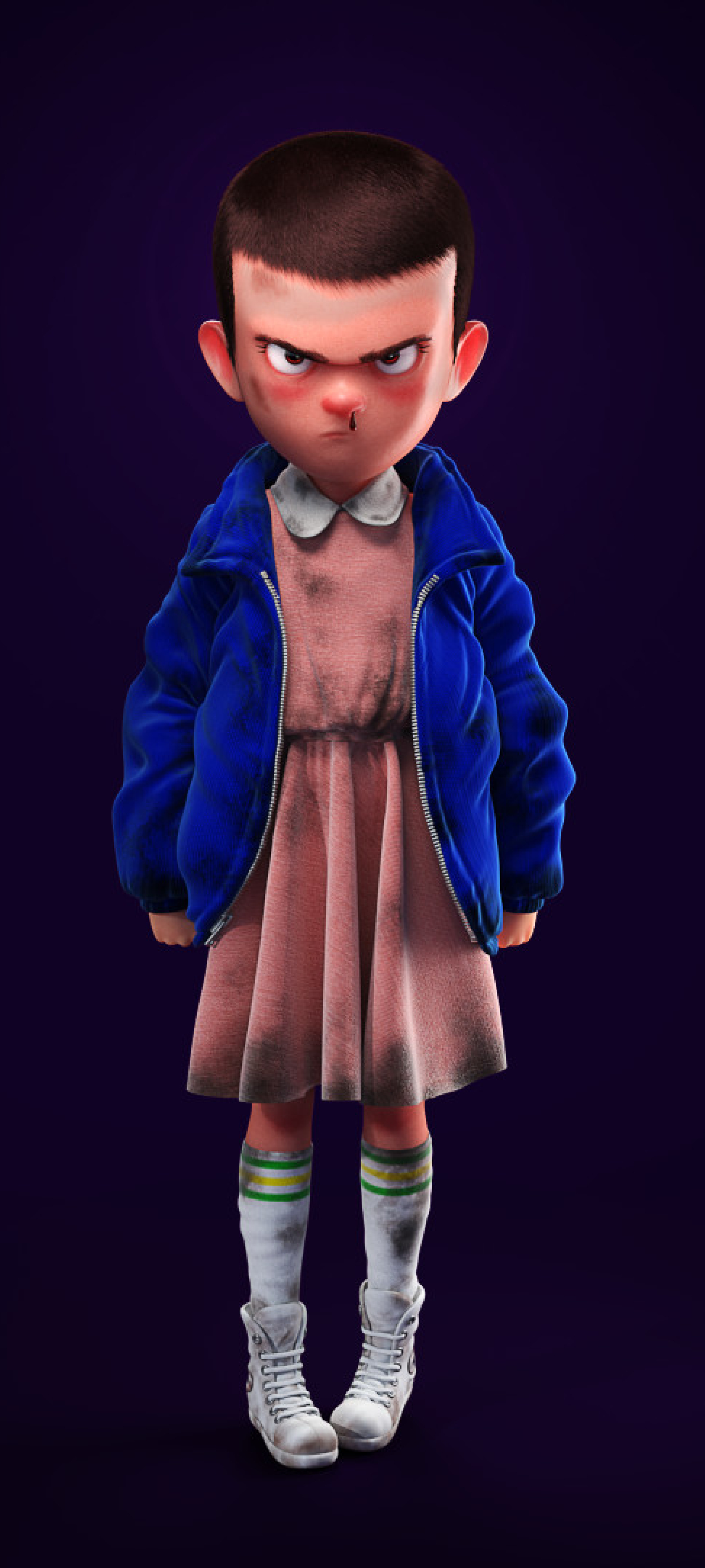 1728x3840 Resolution Eleven Stranger Things Art 1728x3840 Resolution ...