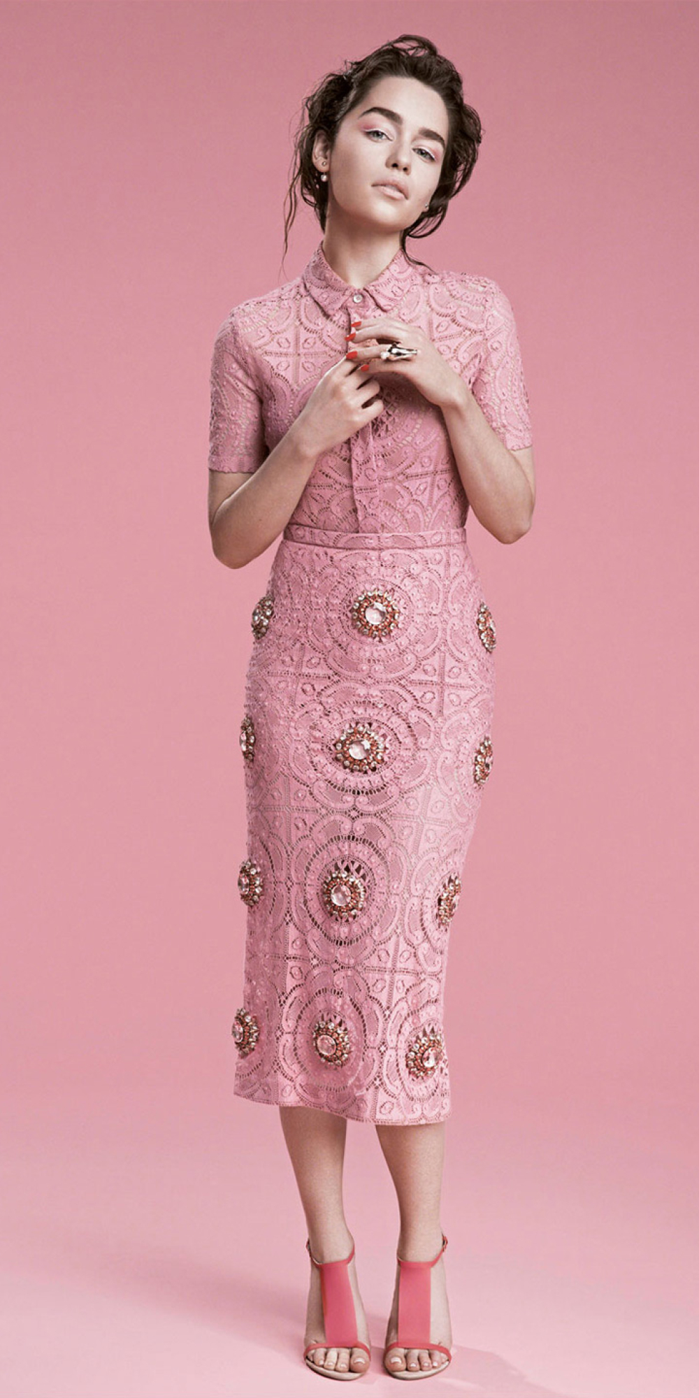 1000x2000 Resolution Emilia Clarke Flare Photoshoot 1000x2000 ...