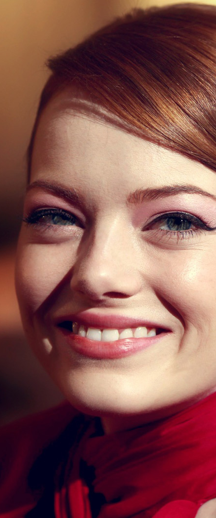 750x1800 Resolution Emma Stone Pretty smile wallpaper 750x1800 ...