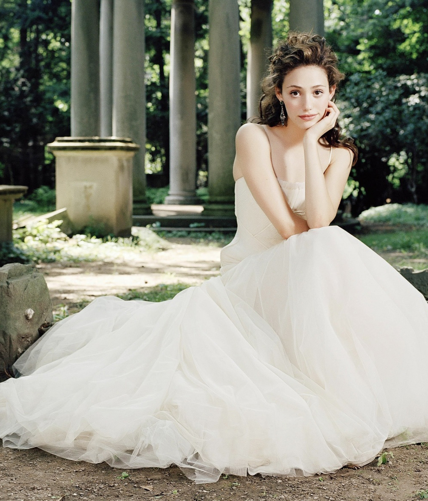 1366x1600 Emmy Rossum white dress wallpapers 1366x1600 Resolution ...