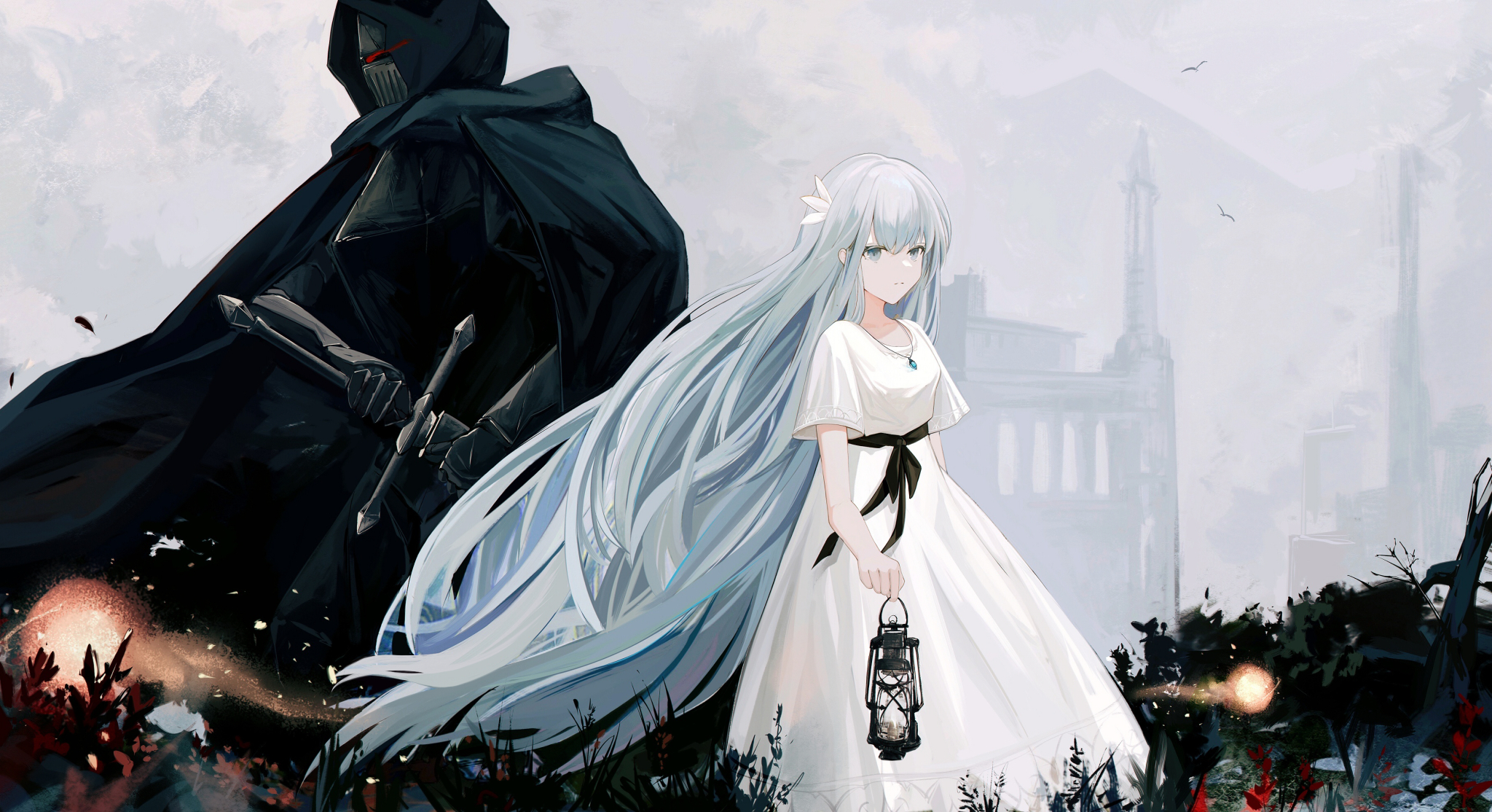 2048x1114 Resolution Ender Lilies Quietus of the Knights HD 2048x1114 ...