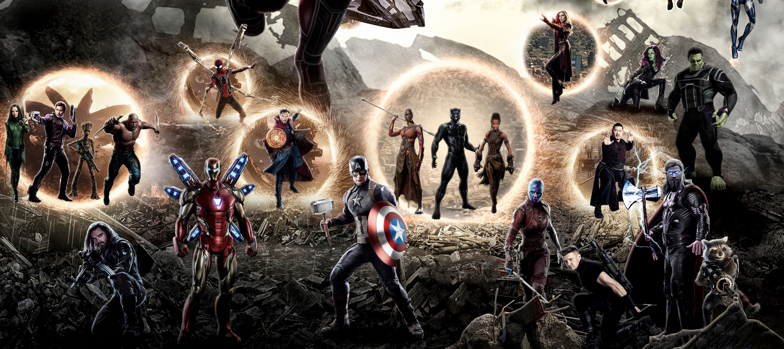 2560x1140 Resolution Endgame Final Battle Art 2560x1140 Resolution ...