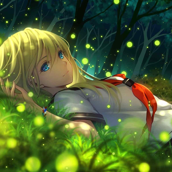 600x600 Resolution everlasting summer, girl, anime 600x600 Resolution ...