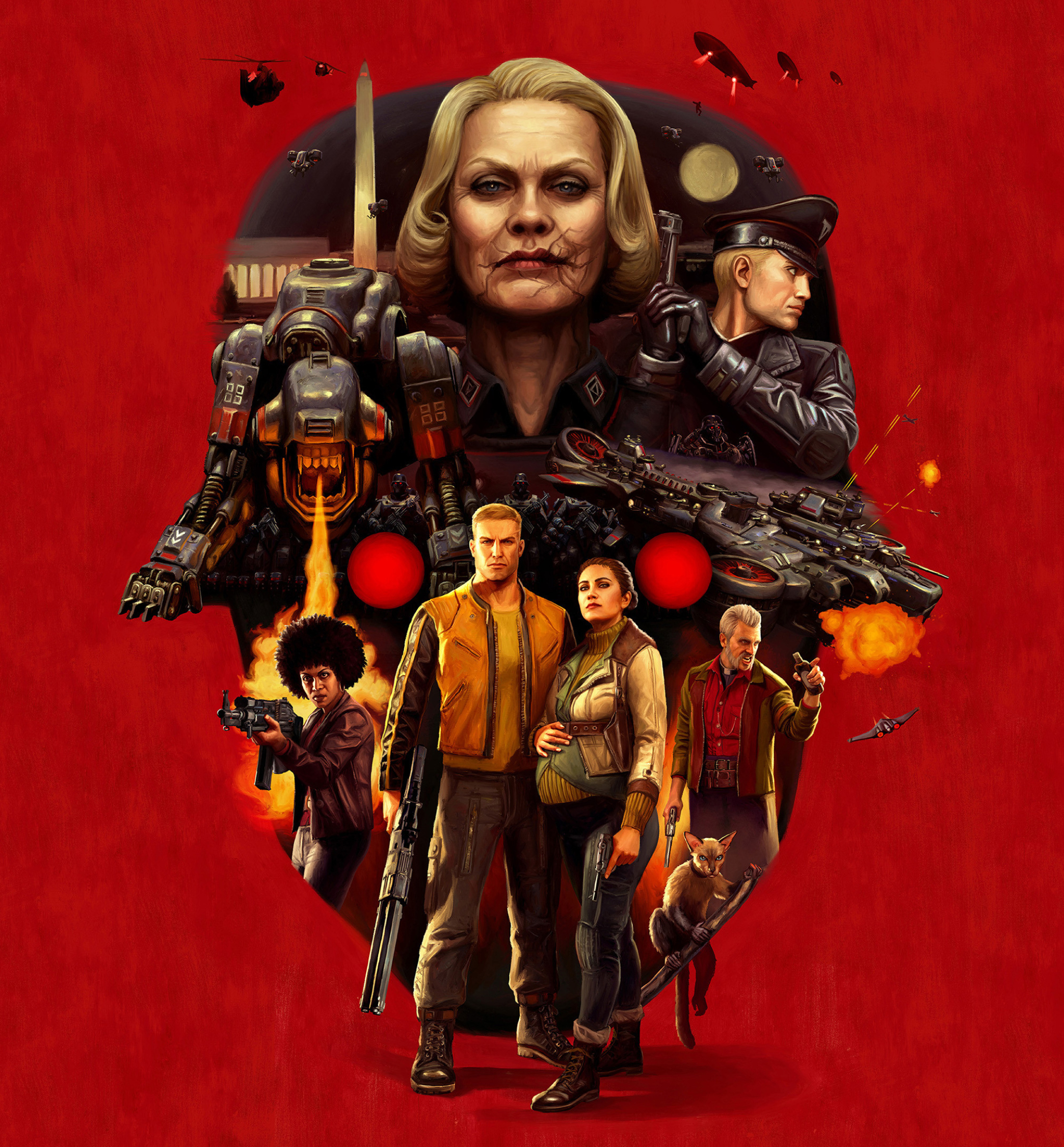 2088x2250 Resolution Face Of Death Wolfenstein II 2088x2250 Resolution ...