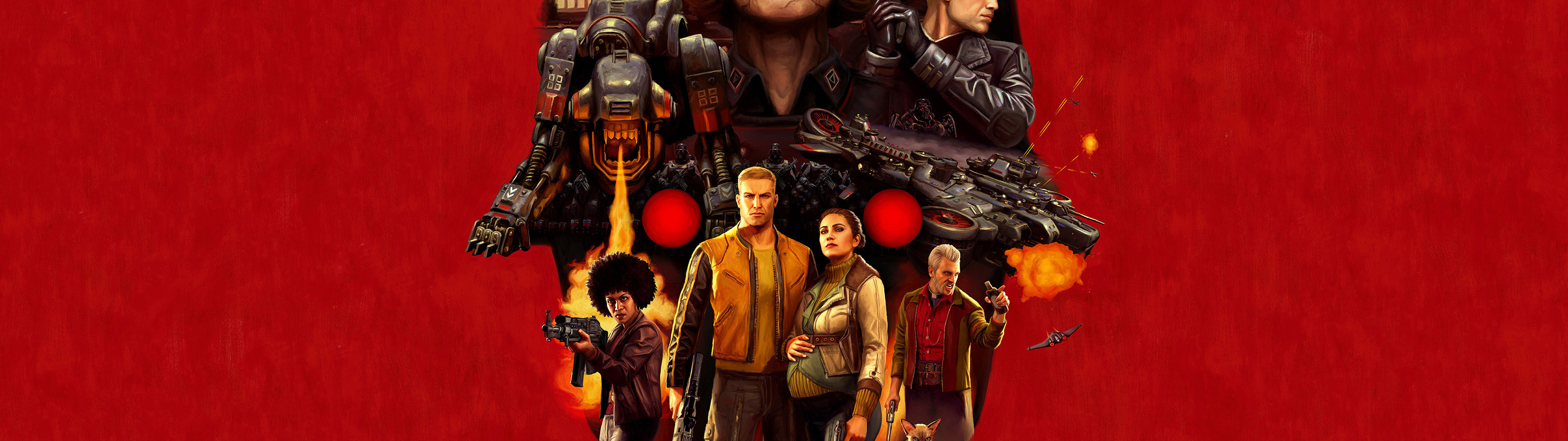 3840x1080 Resolution Face Of Death Wolfenstein II 3840x1080 Resolution ...