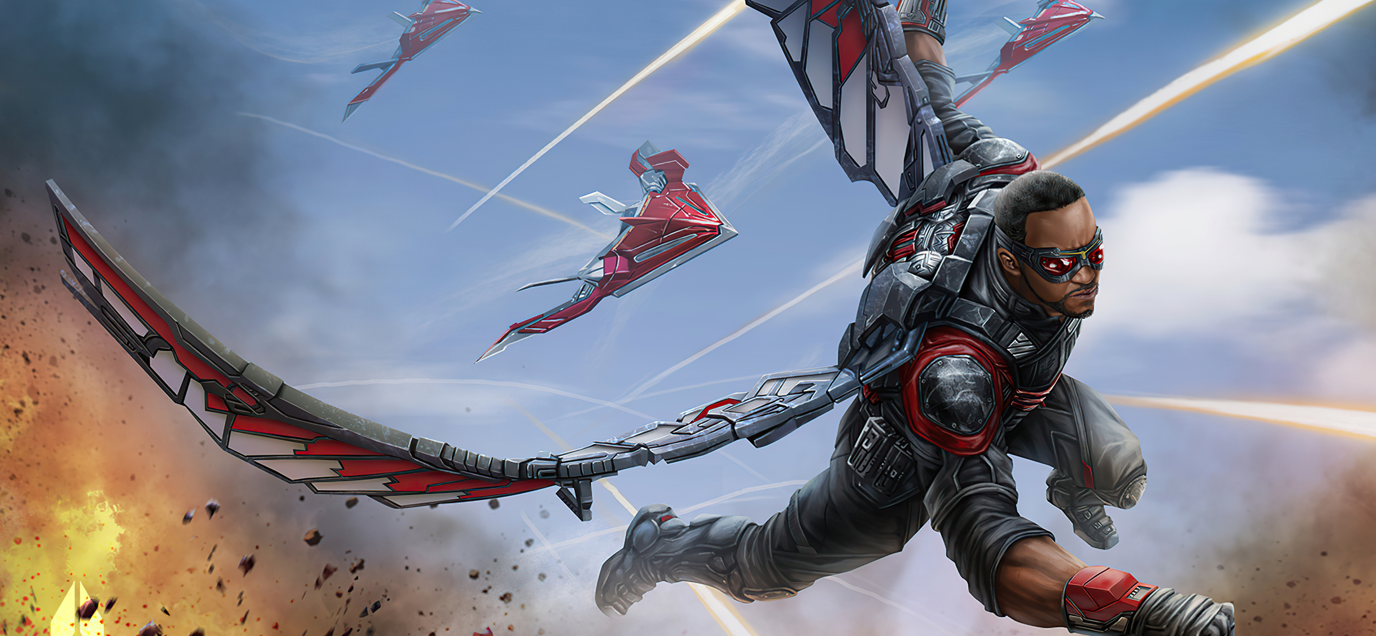 2778x1284 Resolution Falcon Fan Art 2778x1284 Resolution Wallpaper ...