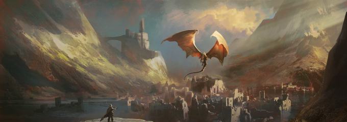 680x240 Fantasy Dragon HD Warrior 680x240 Resolution Wallpaper, HD ...
