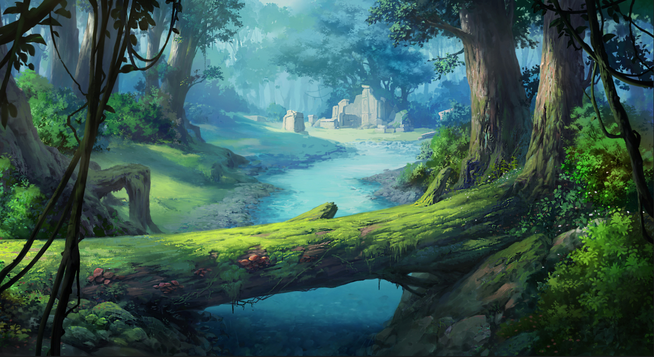 1280x700 Fantasy Forest 4K Cool Digital 1280x700 Resolution Wallpaper ...