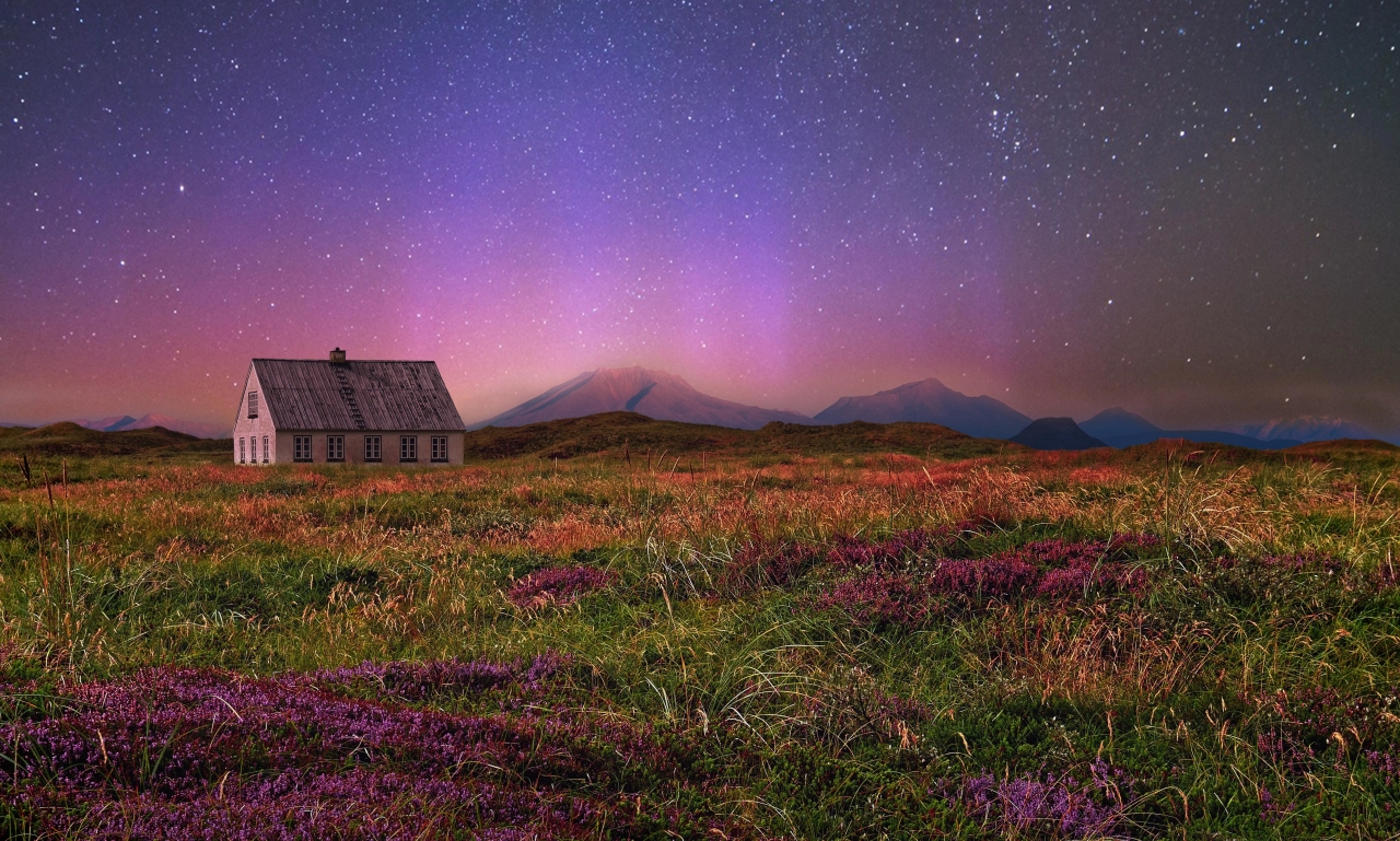 1280x769 Resolution Fantasy House in Field 4K 1280x769 Resolution ...