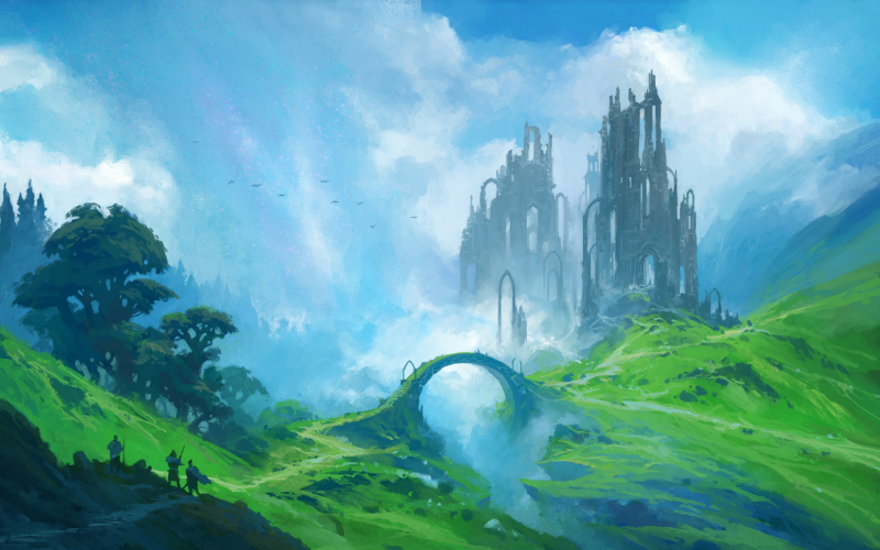 800x500 Resolution Fantasy Landscape HD Digital Art 800x500 Resolution ...