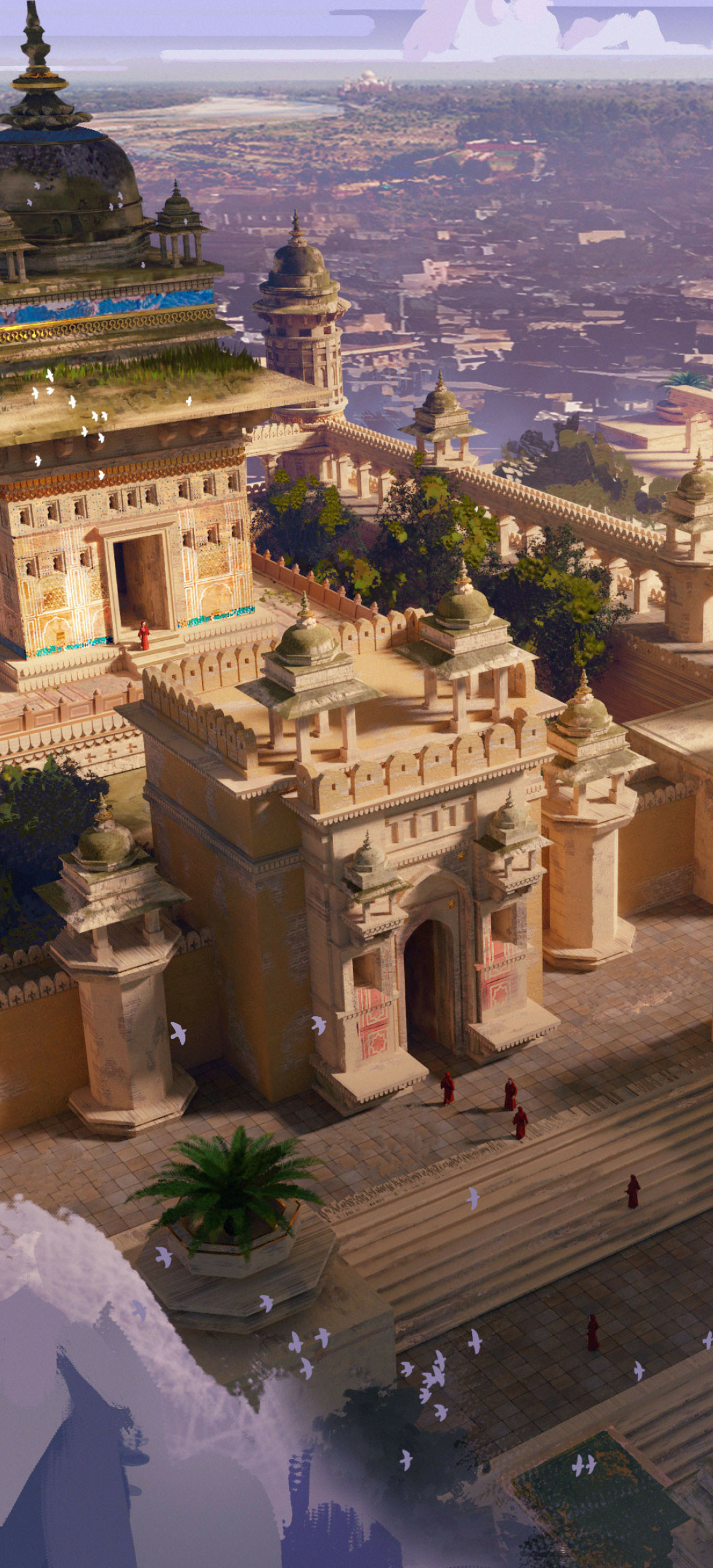 1080x2376 Resolution Fantasy Temple 4k 1080x2376 Resolution Wallpaper ...