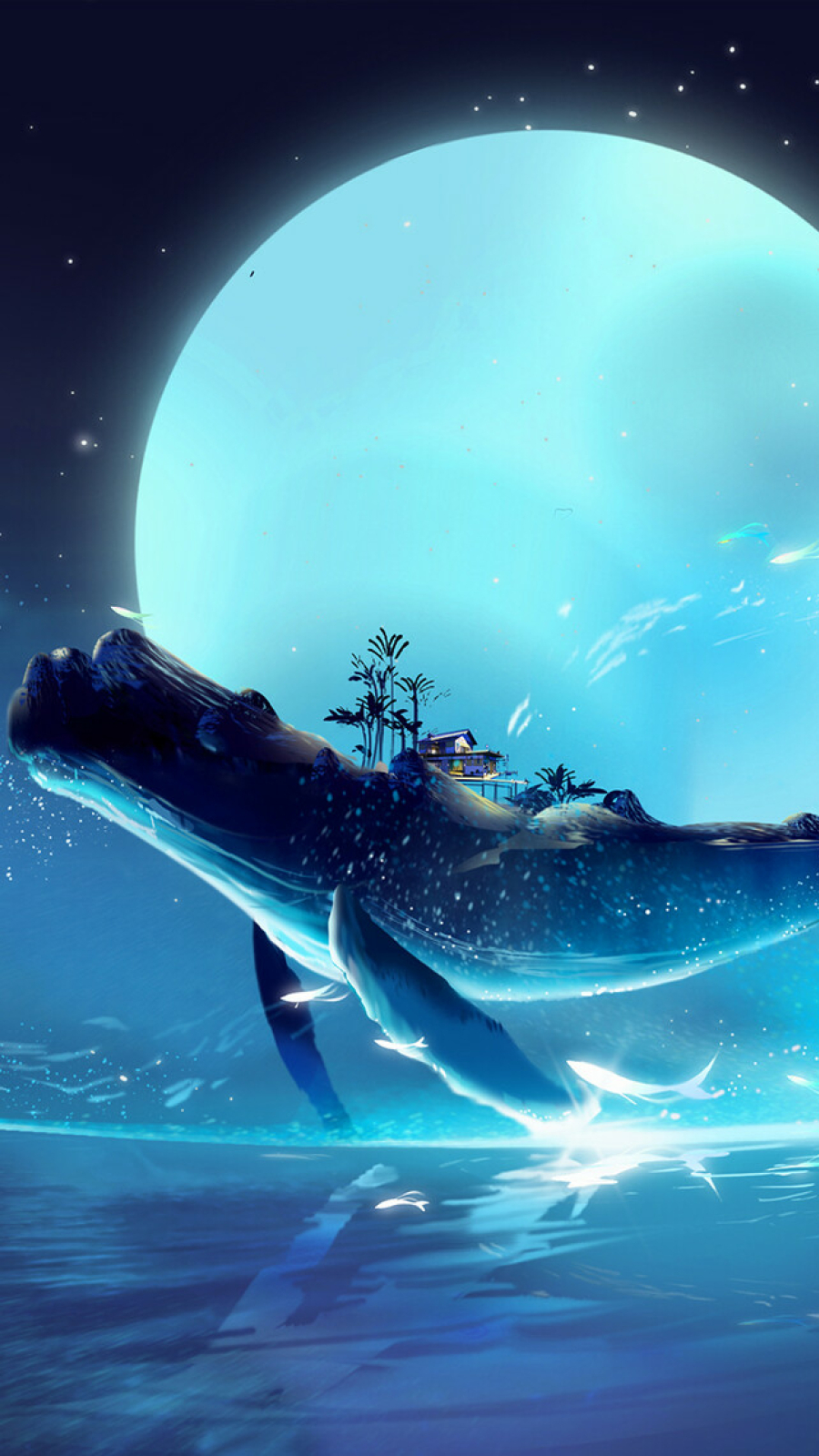 900x1600 Resolution Fantasy Whale HD 900x1600 Resolution Wallpaper ...