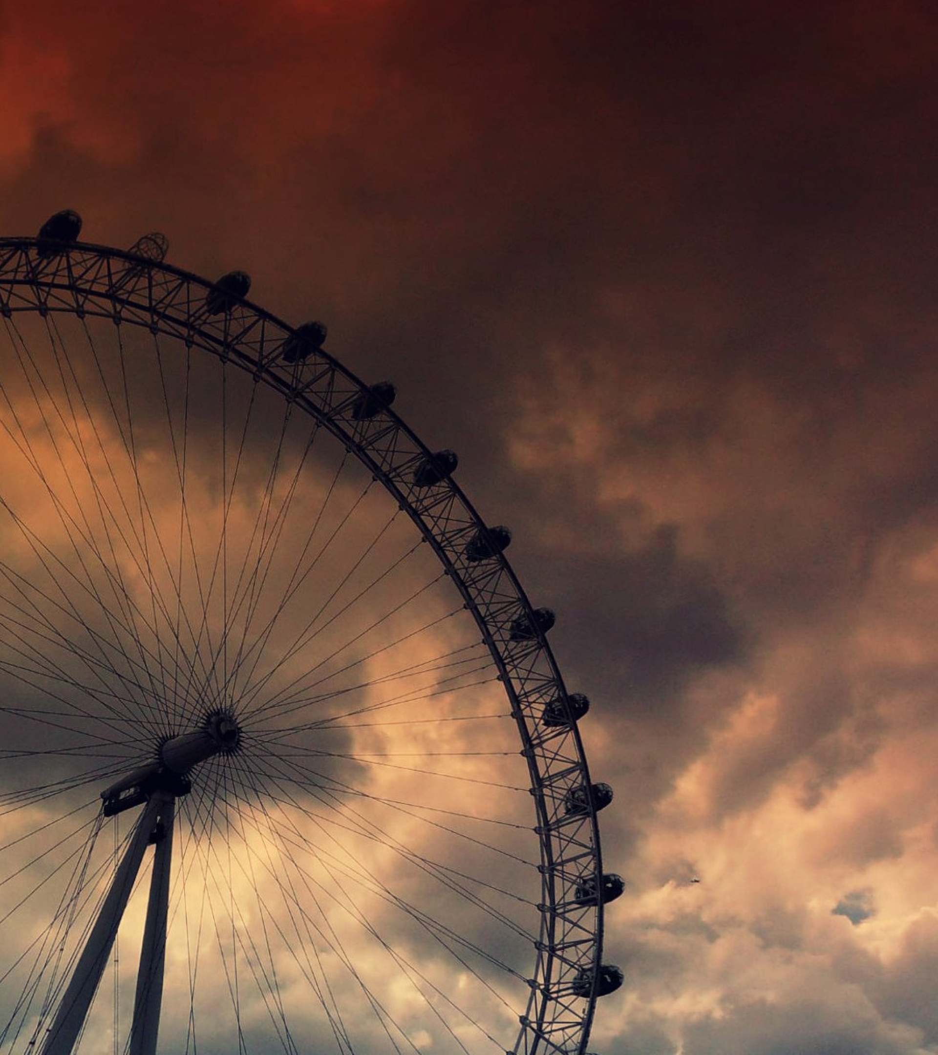 1920x2160 Resolution ferris wheel, sky, clouds 1920x2160 Resolution ...