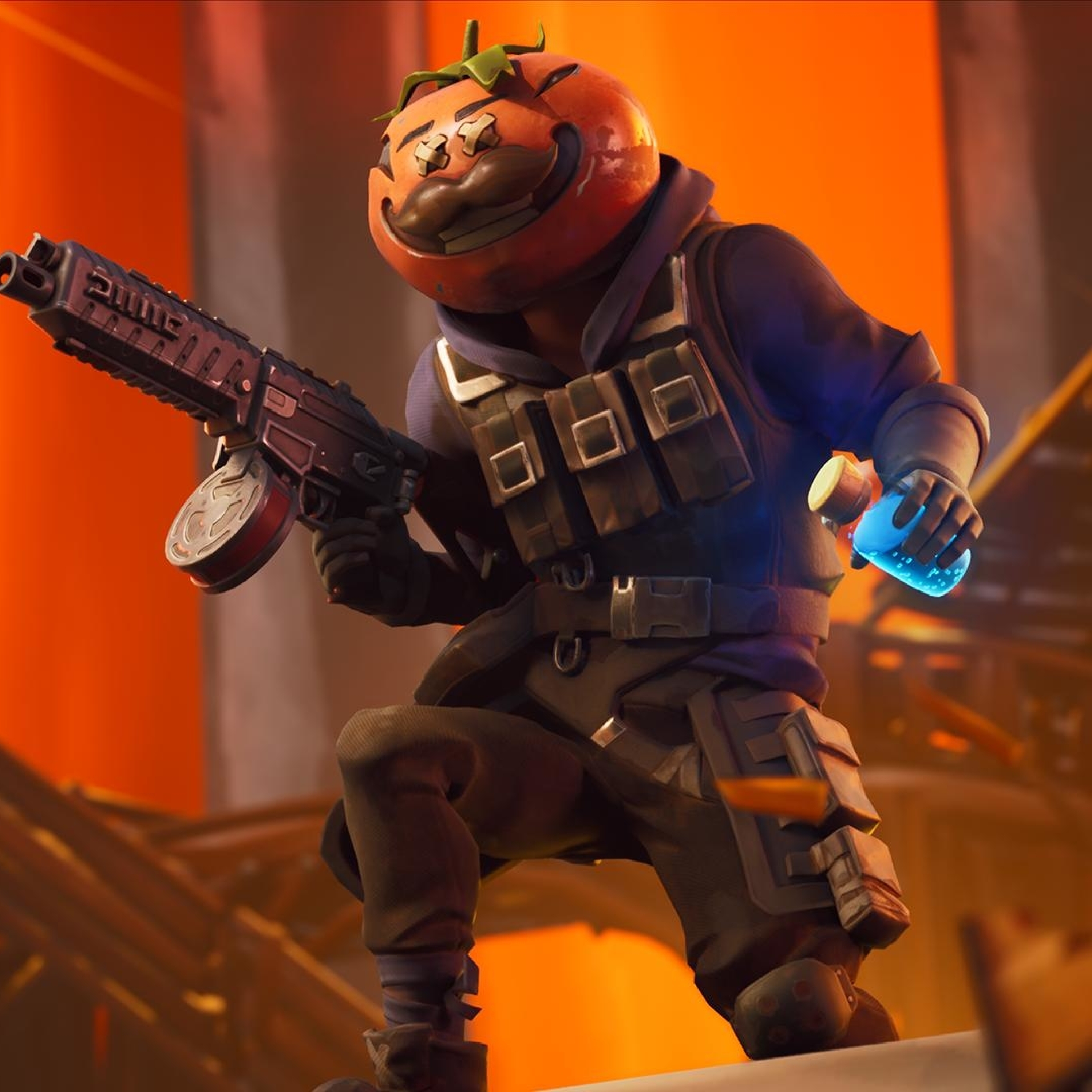 3000x3000 Fireball Cagefight Fortnite 3000x3000 Resolution Wallpaper ...