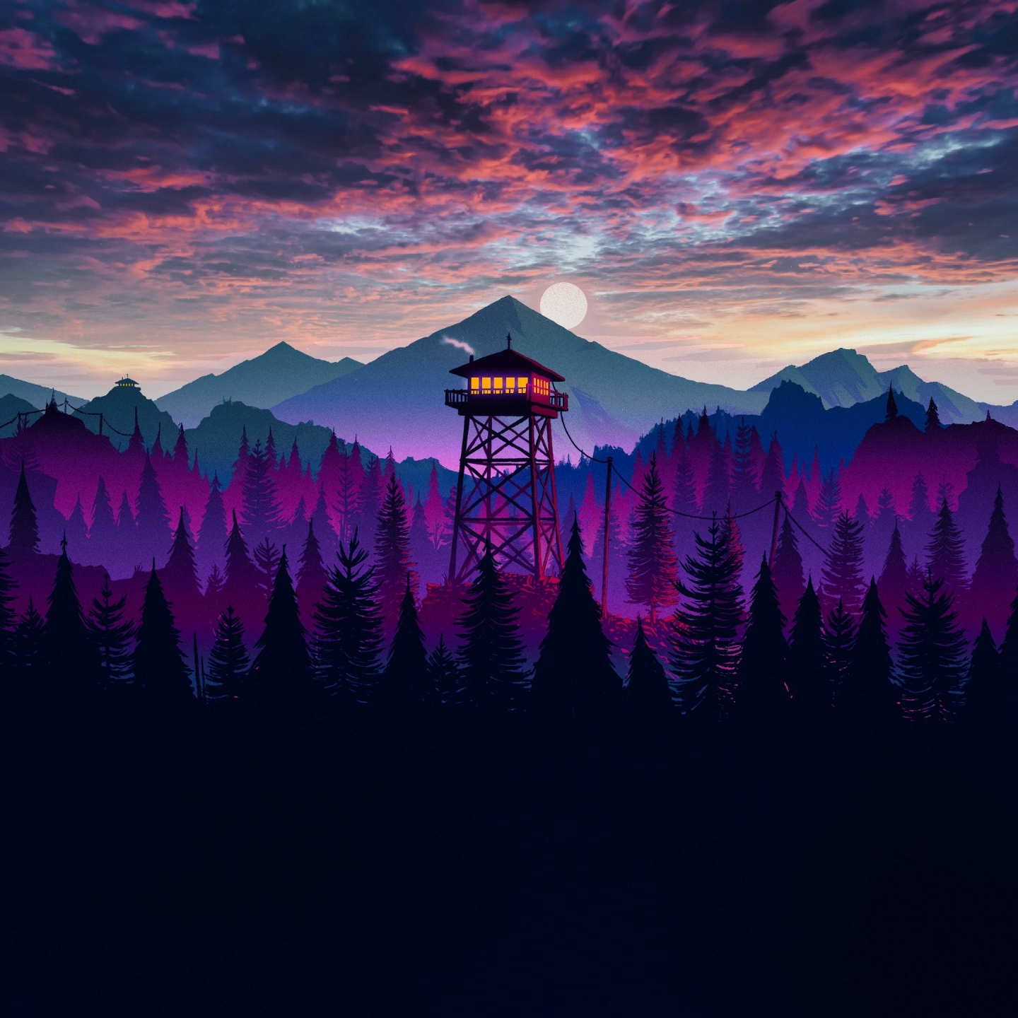 1440x1440 Firewatch 4K UHD 1440x1440 Resolution Wallpaper, HD Artist 4K ...