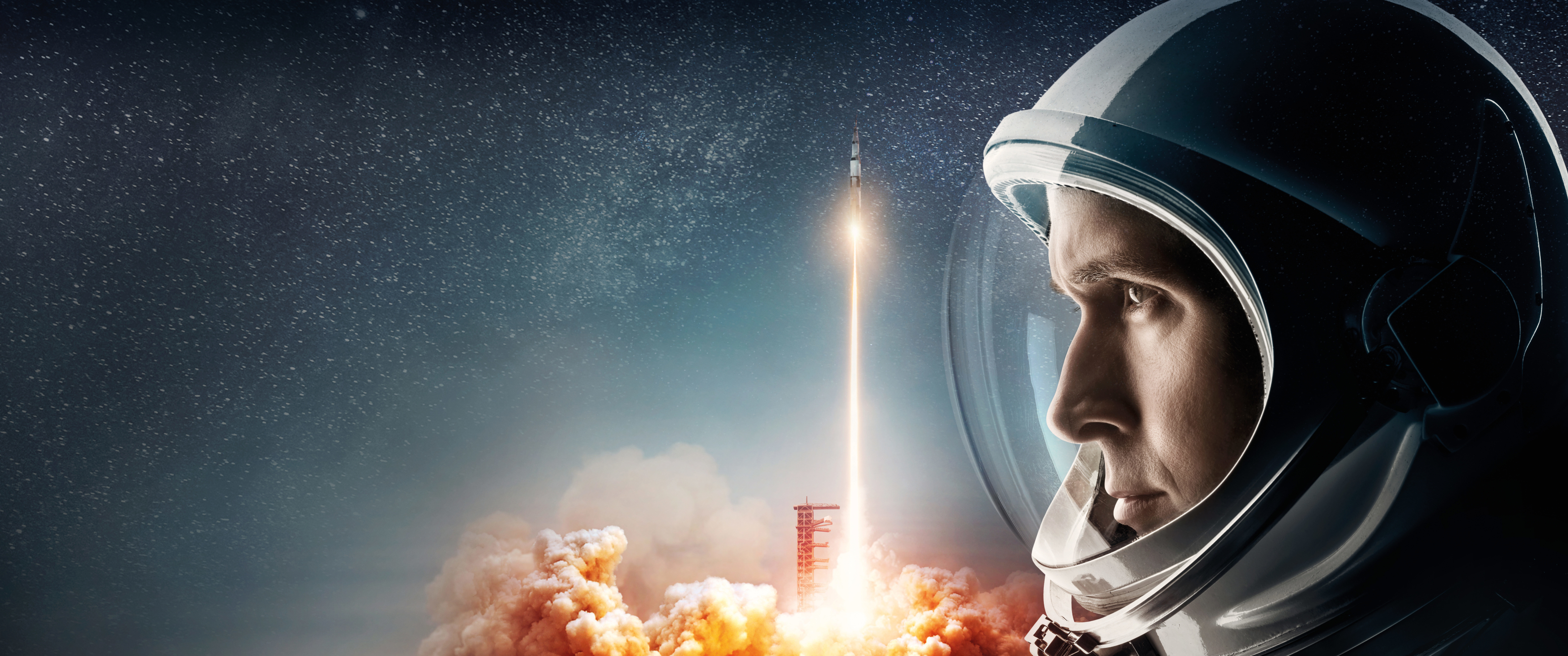 3440x1440 Resolution First Man Movie Official Poster 2018 3440x1440 ...