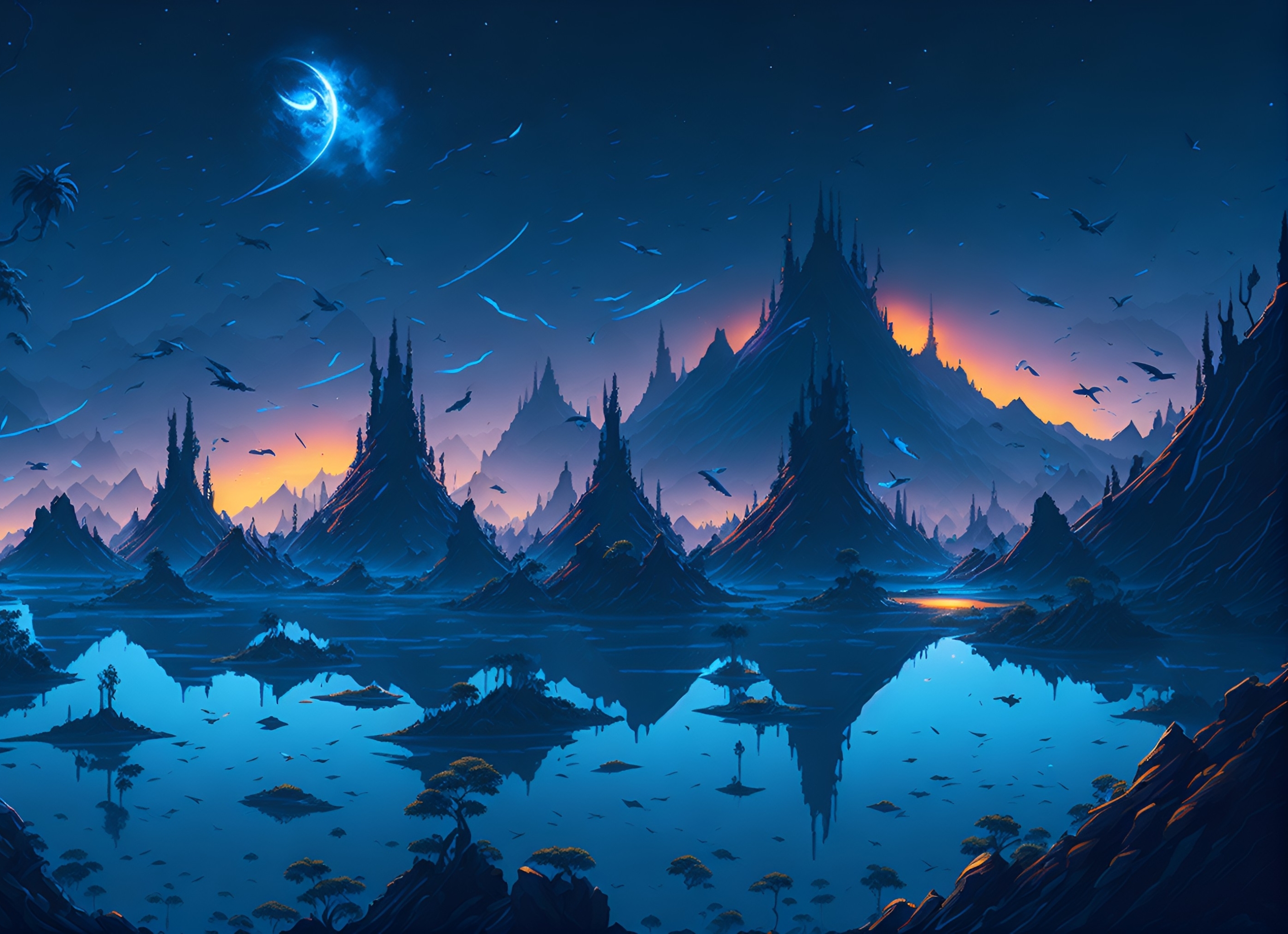 2840x2060 Resolution Floating Islands Jungle HD AI Cool 2840x2060 ...
