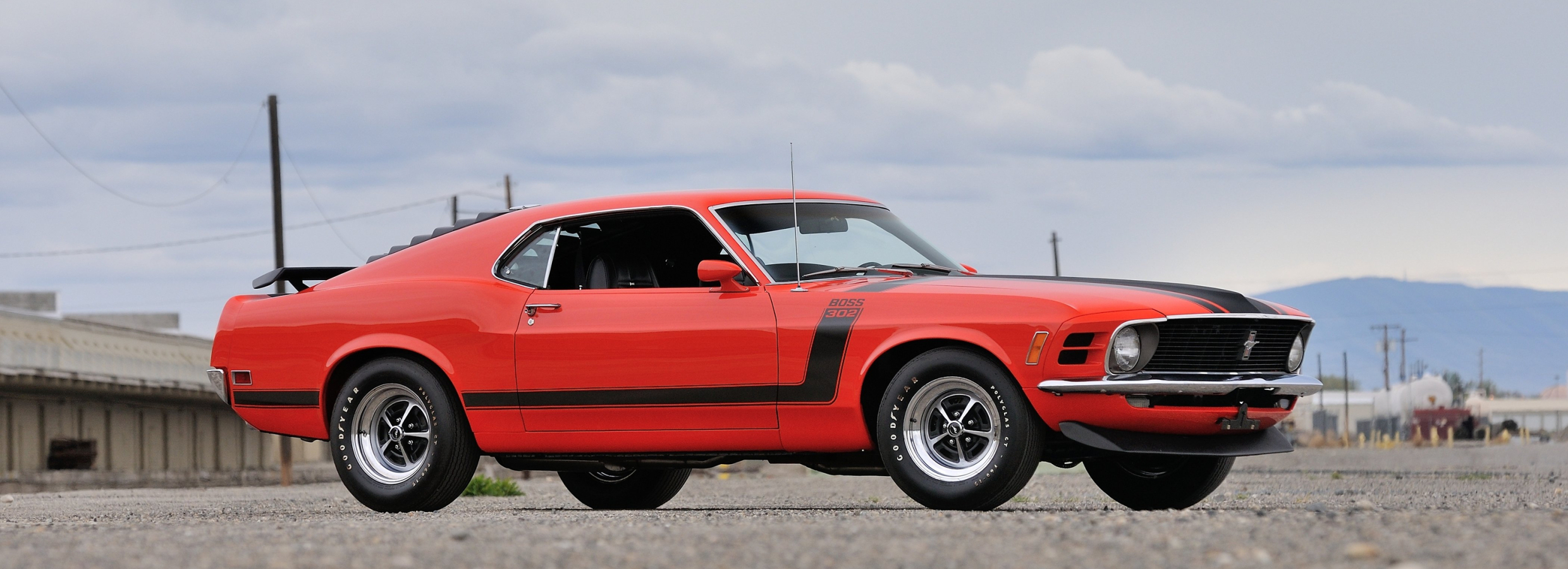 2480x900 Resolution Ford Mustang Boss 302 Red Muscle Car 2480x900 ...