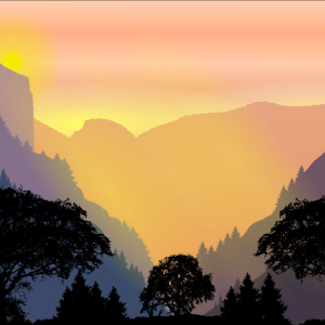 300x300 Resolution Forest Minimal Paint Artwork 300x300 Resolution ...