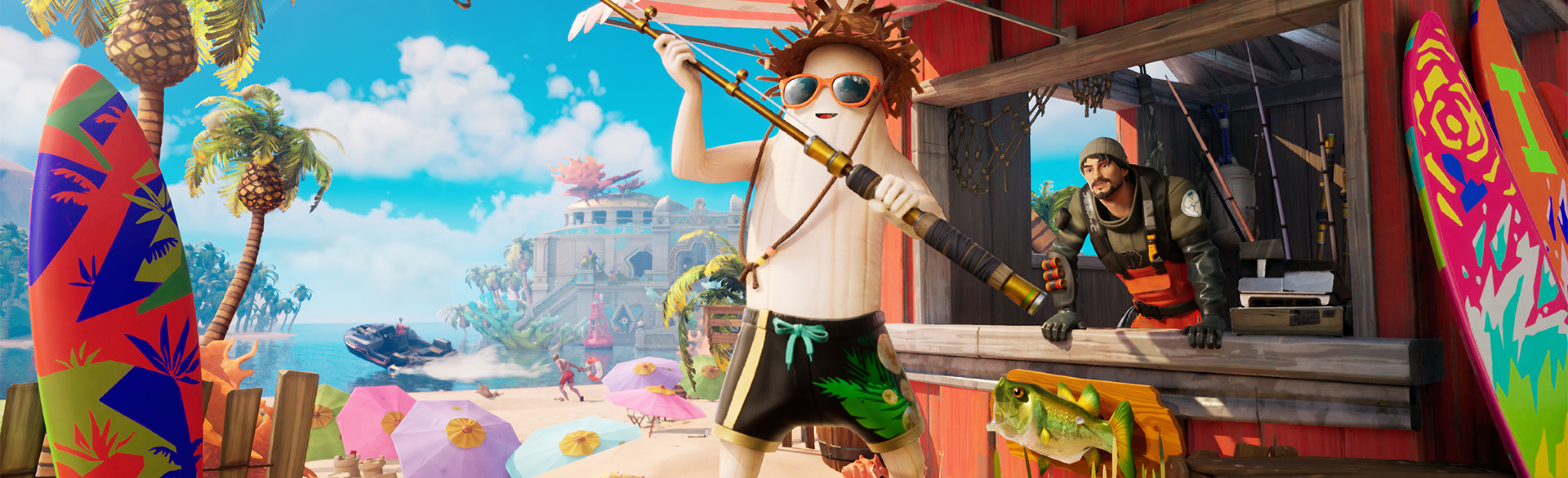 3540x1080 Resolution Fortnite 2021 Creative Summer Key Art 3540x1080 ...