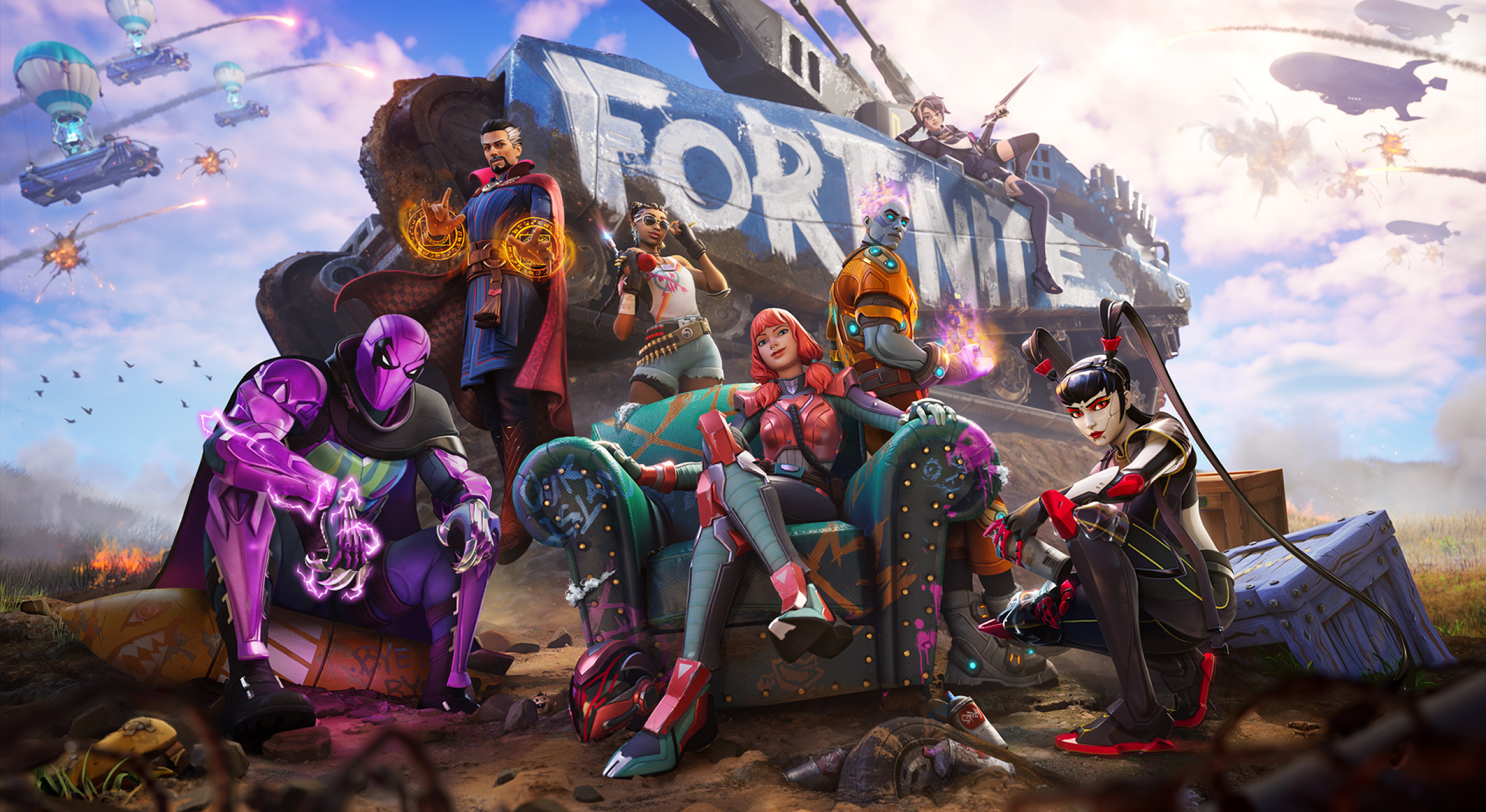 2560x1400 Resolution Fortnite Chapter 3 Season 2 Resistance 2560x1400 ...