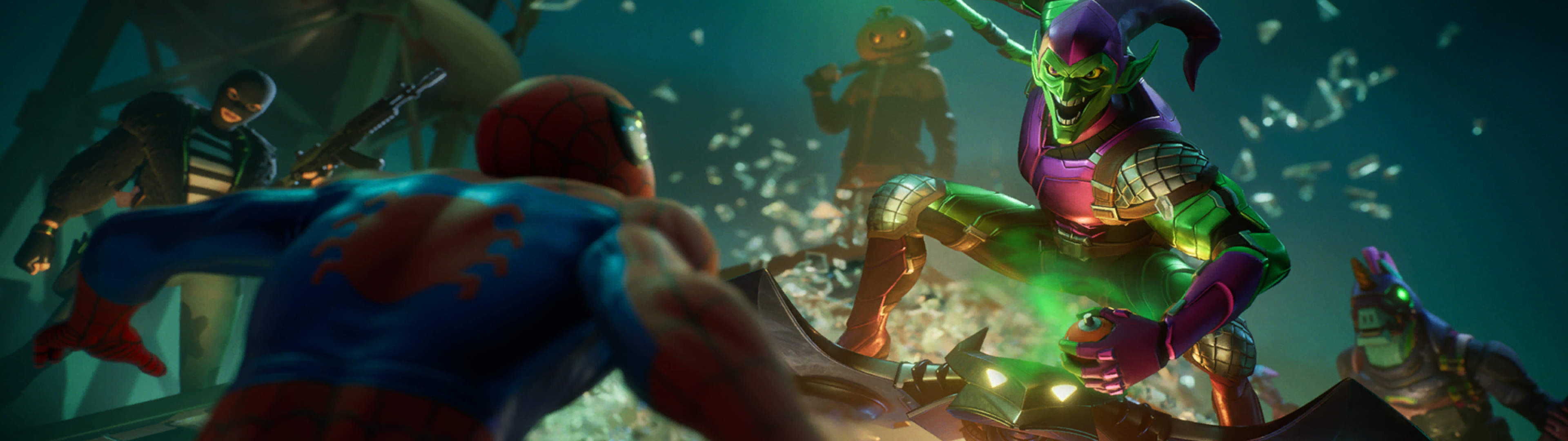 3840x1080 Resolution Fortnite Green Goblin Attack 3840x1080 Resolution ...