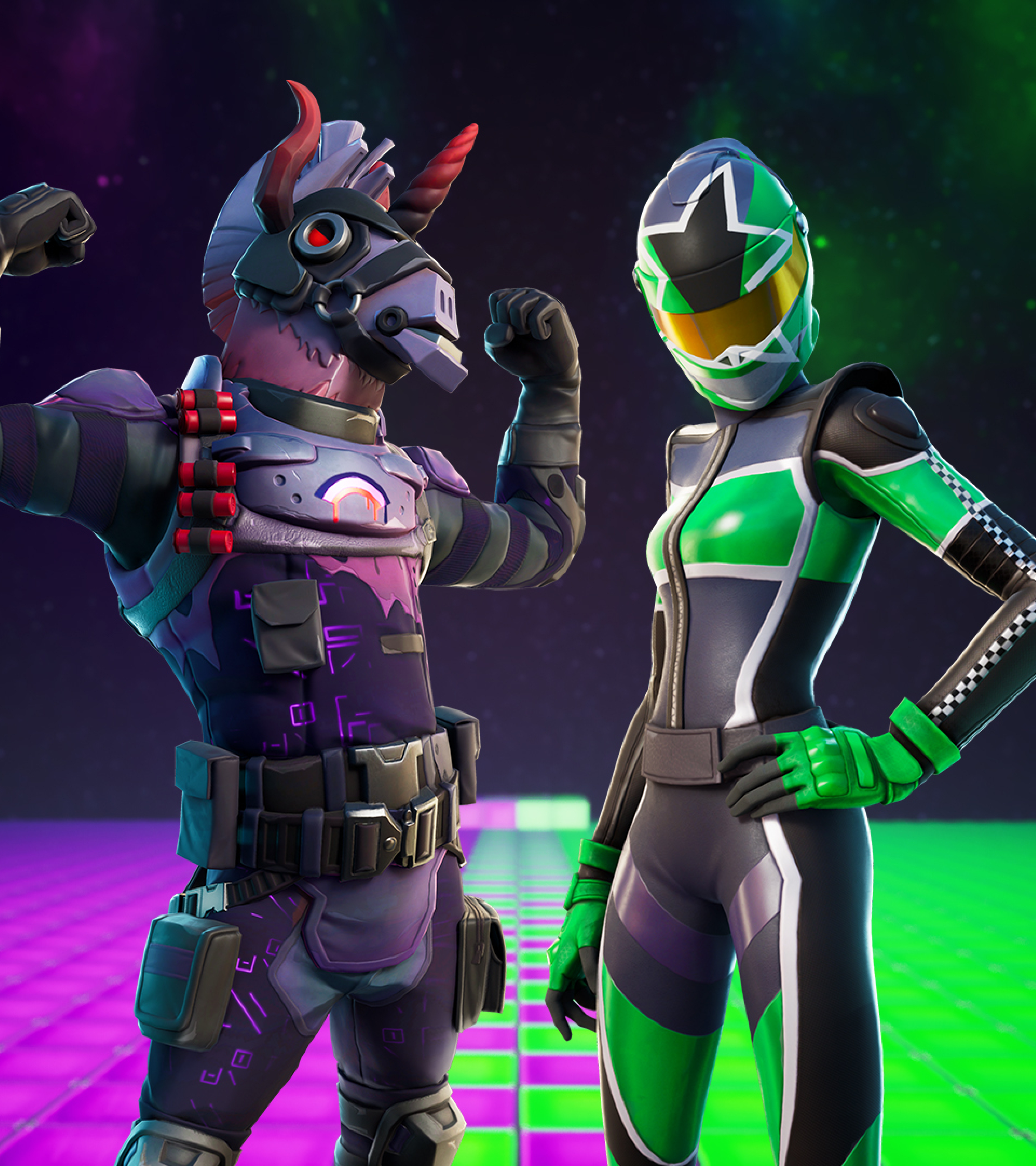 3840x4320 Resolution Fortnite Green Vs Purple 3840x4320 Resolution ...