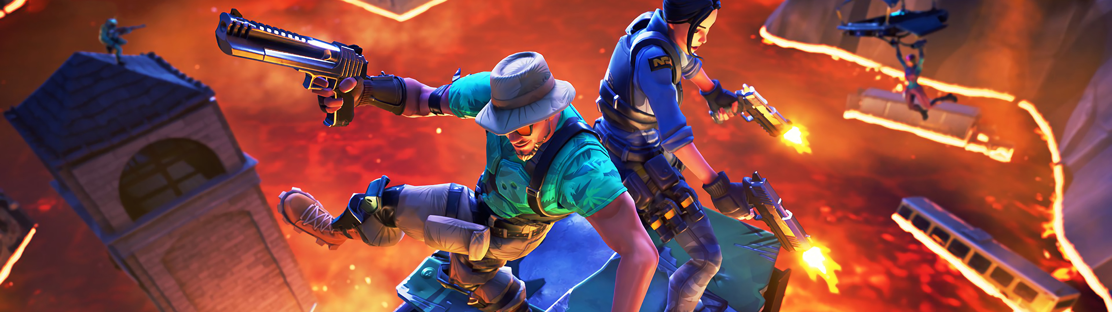 3840x1080 Resolution Fortnite Lava 3840x1080 Resolution Wallpaper ...