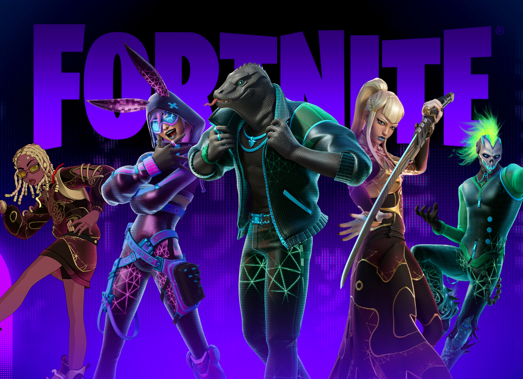 1809x1313 Fortnite MEGA Future Neon Art 1809x1313 Resolution Wallpaper ...