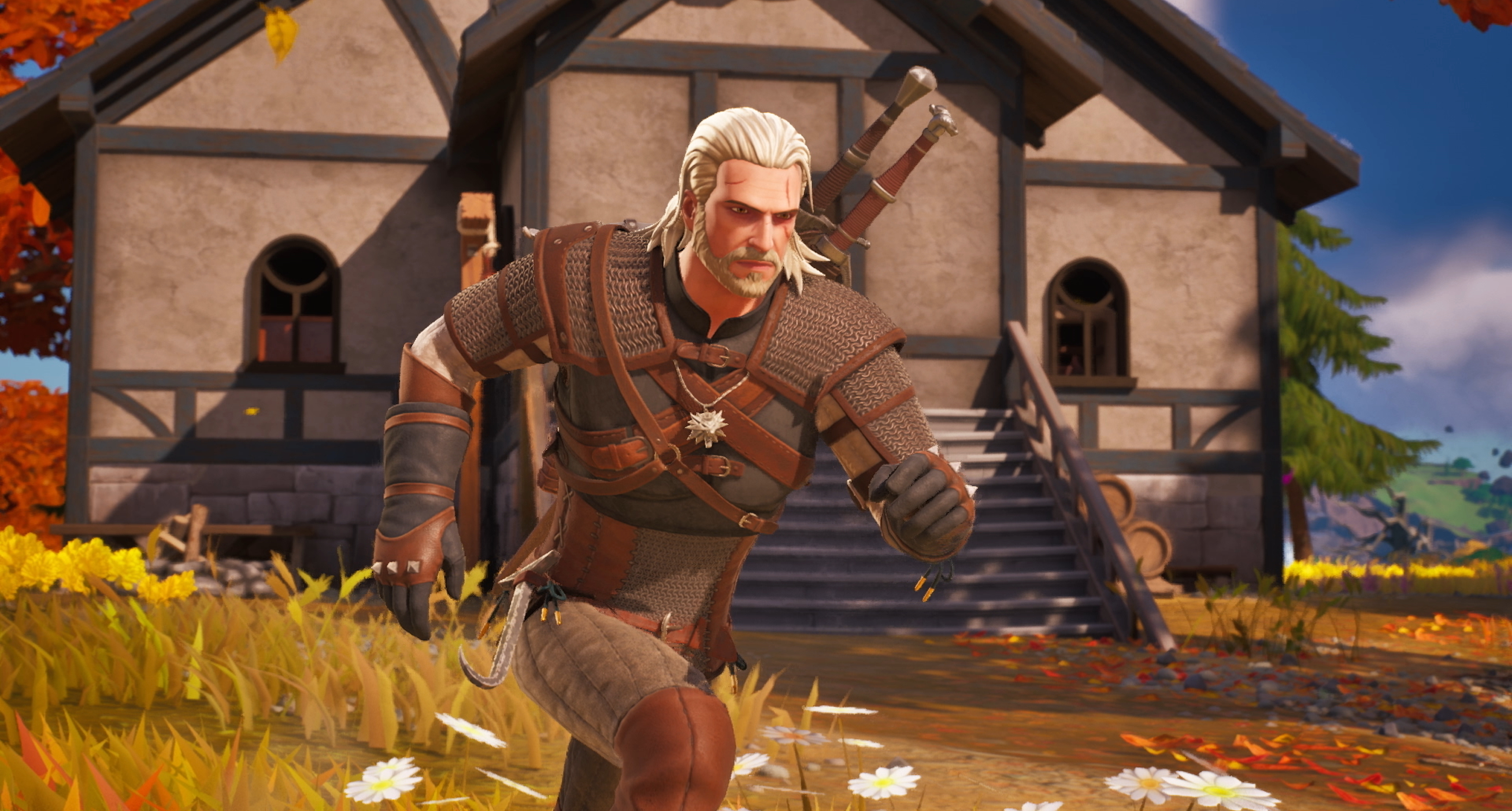 3840x2060 Resolution Fortnite Witcher Skin Chapter 4 Season 1 3840x2060 ...