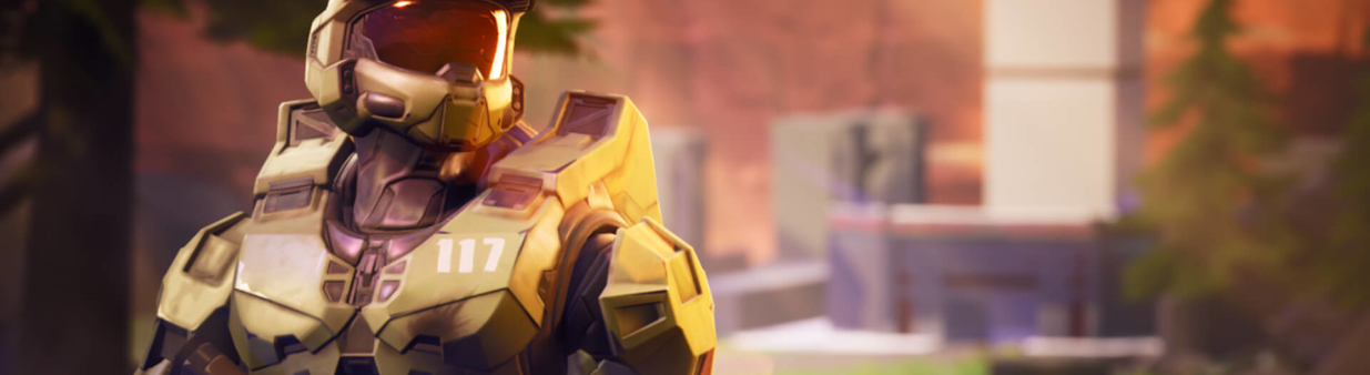 1235x338 Fortnite x Master Chief Halo 1235x338 Resolution Wallpaper, HD ...
