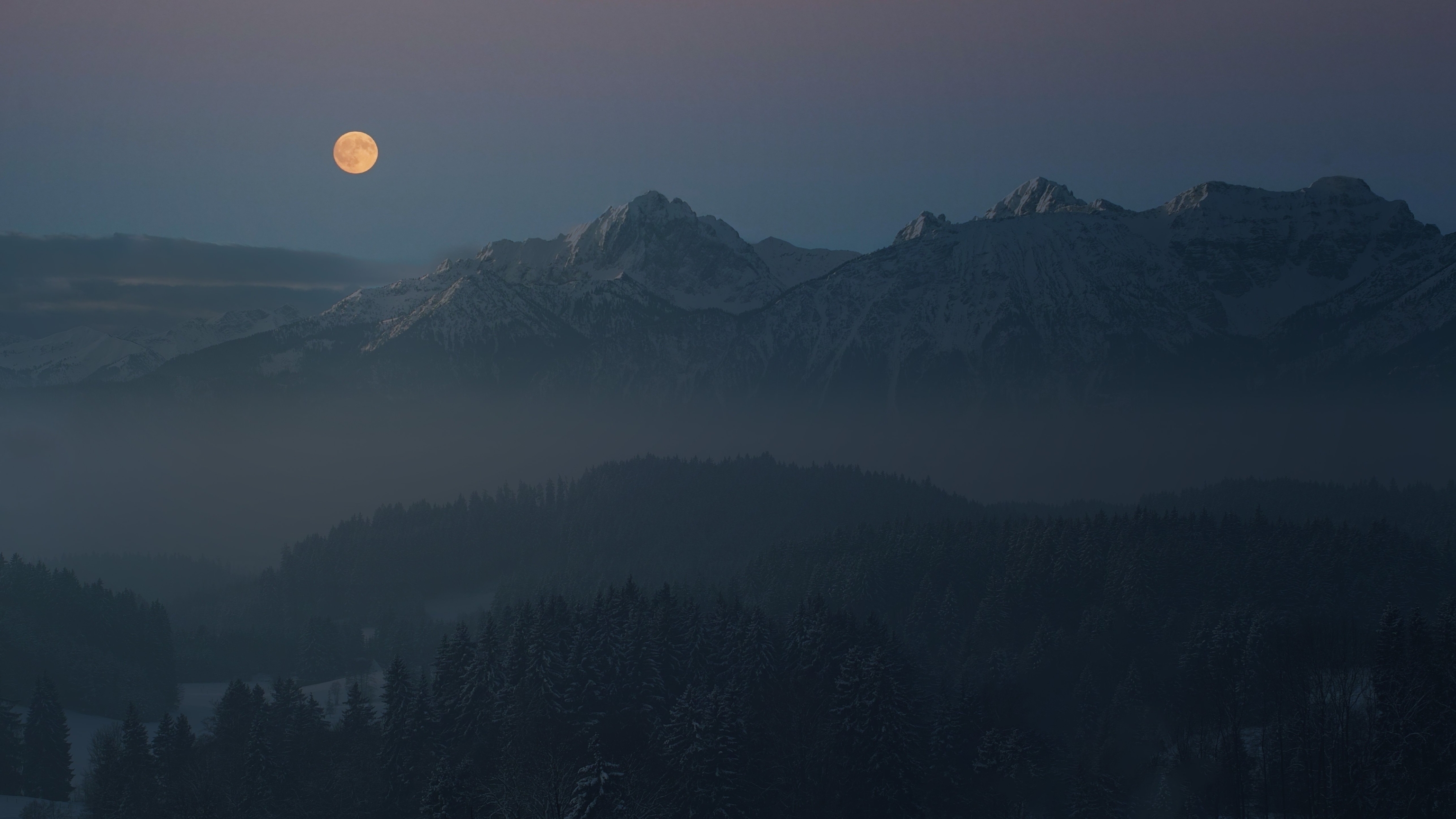3072x1728 Resolution Full Moon Night 5K 3072x1728 Resolution Wallpaper ...