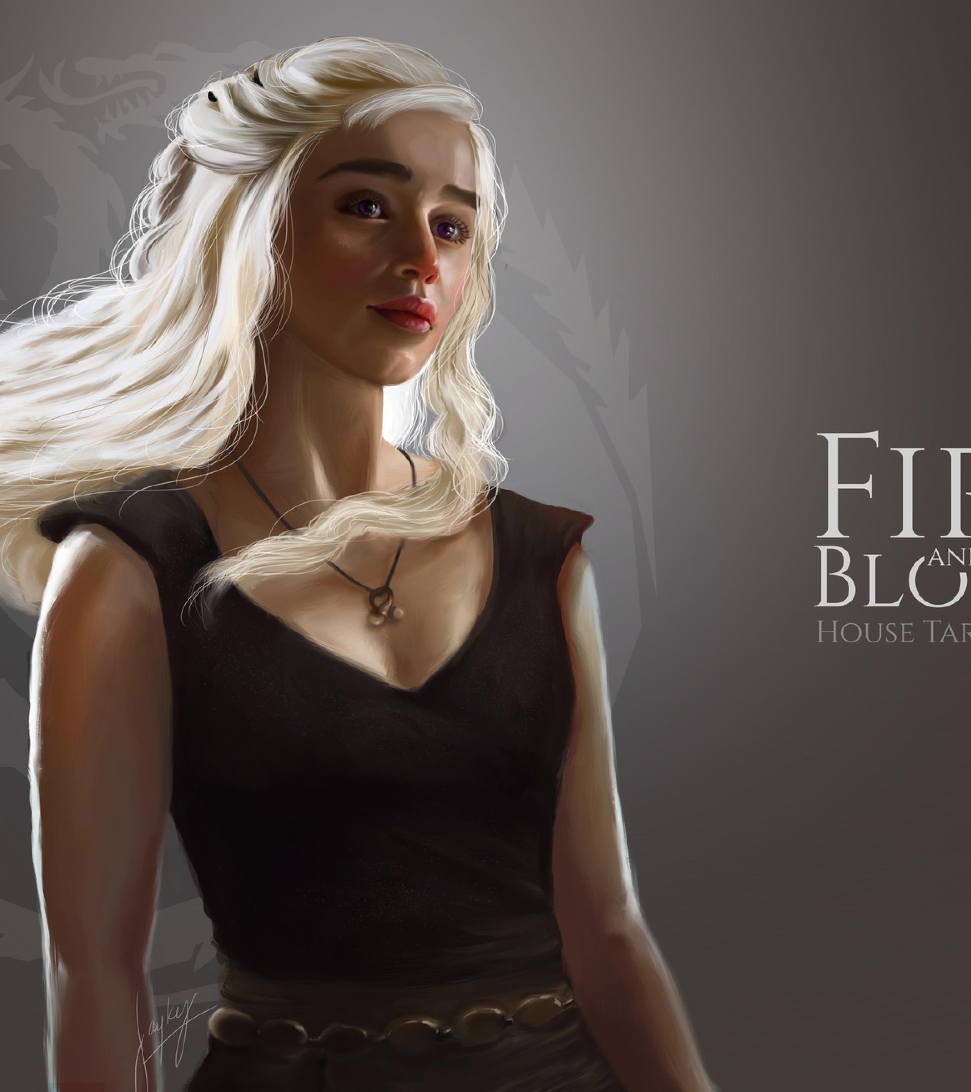 3840x4320 Resolution Game Of Thrones Dragon Girl Daenerys Targaryen Art ...