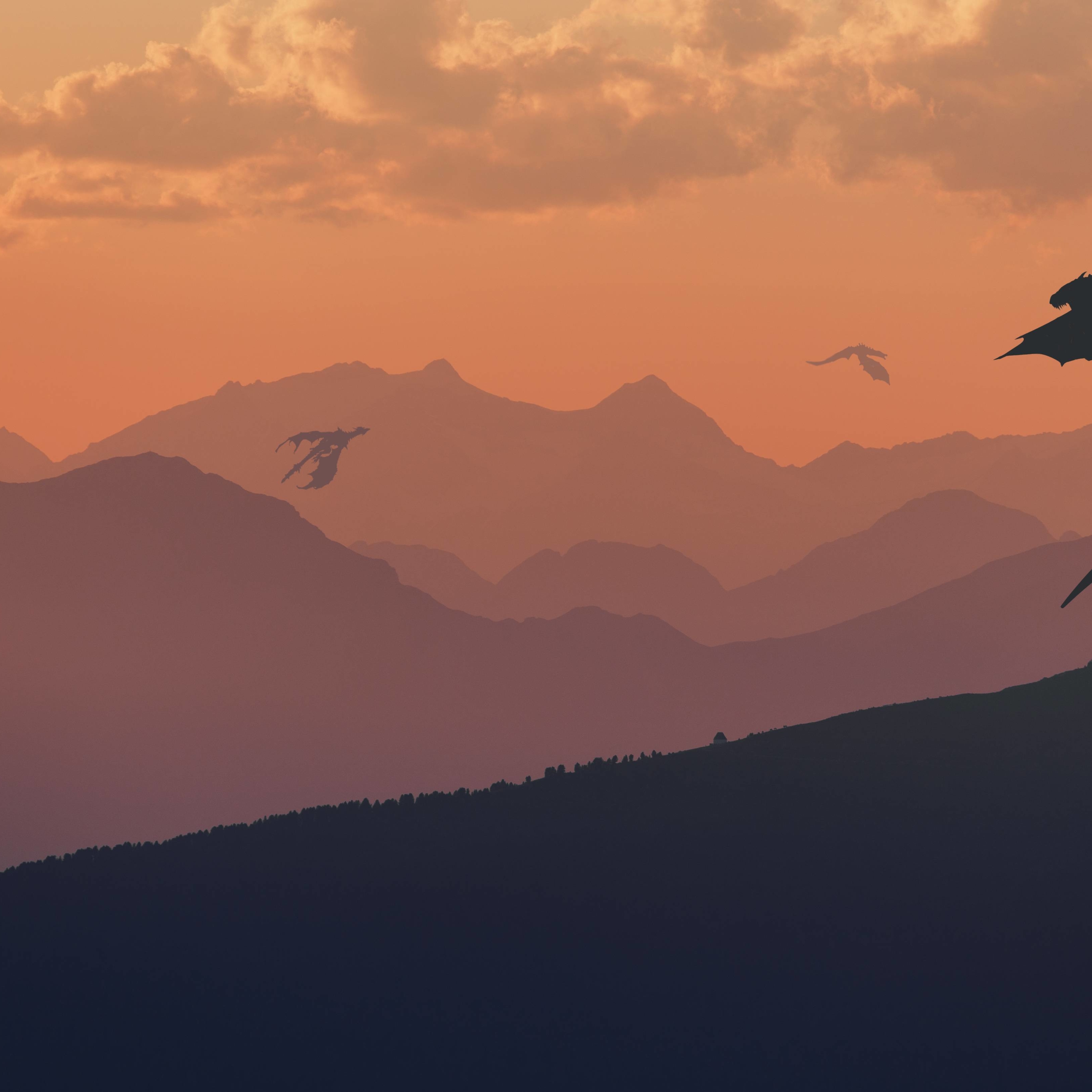 4000x4000 Resolution Game Of Thrones Dragon Minimalist 4000x4000 ...