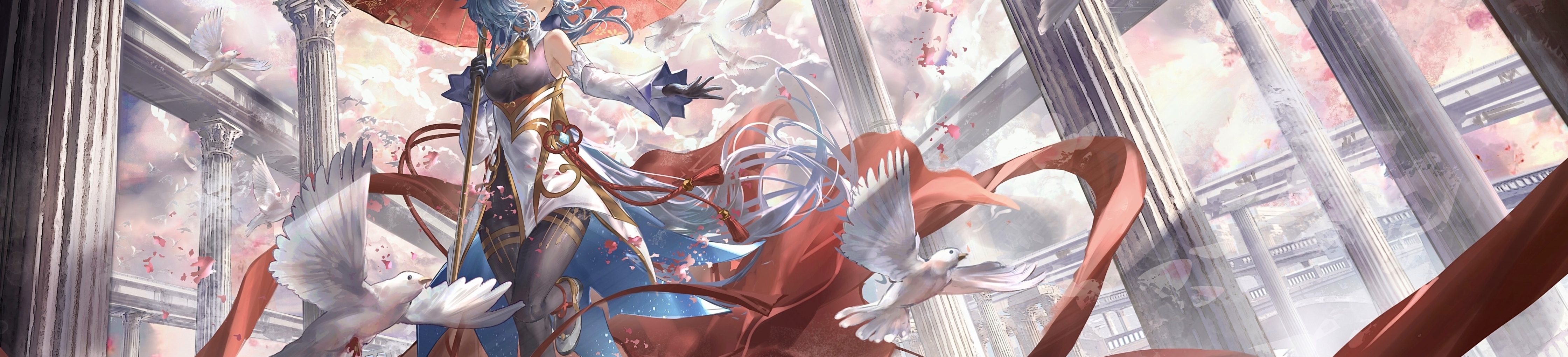 4480x1020 Resolution Ganyu 5K Genshin Impact Art 4480x1020 Resolution ...