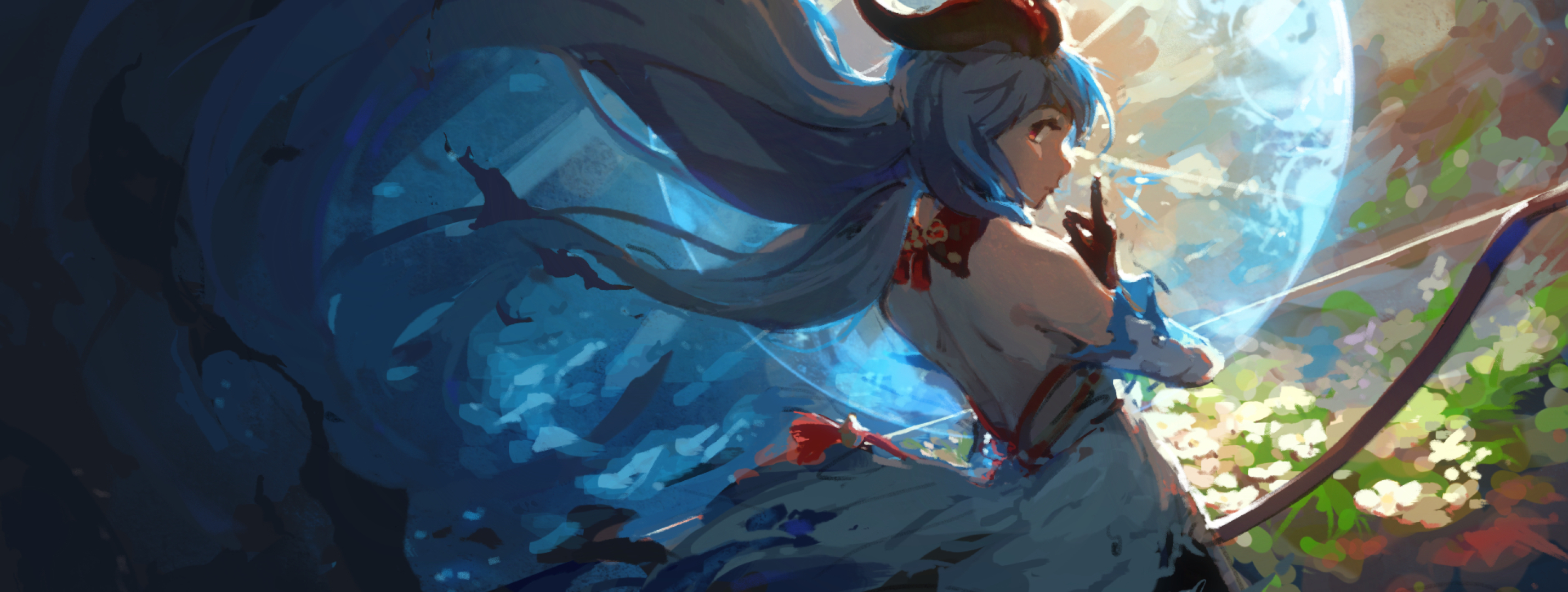 2860x1080 Resolution Ganyu Genshin Impact Digital Art 2860x1080 ...