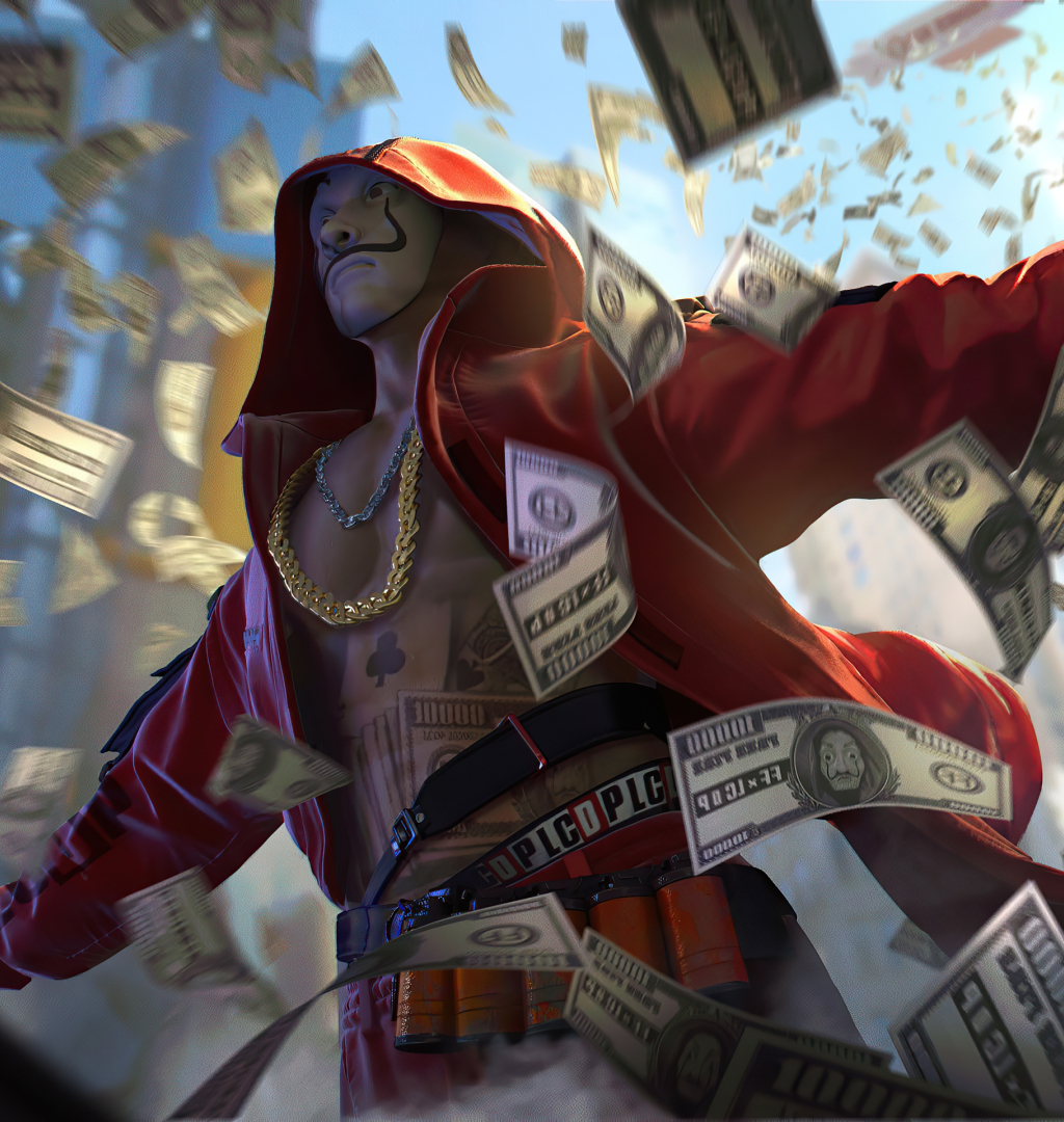 1024x1080 Resolution Garena Free Fire x Money Heist 1024x1080 ...