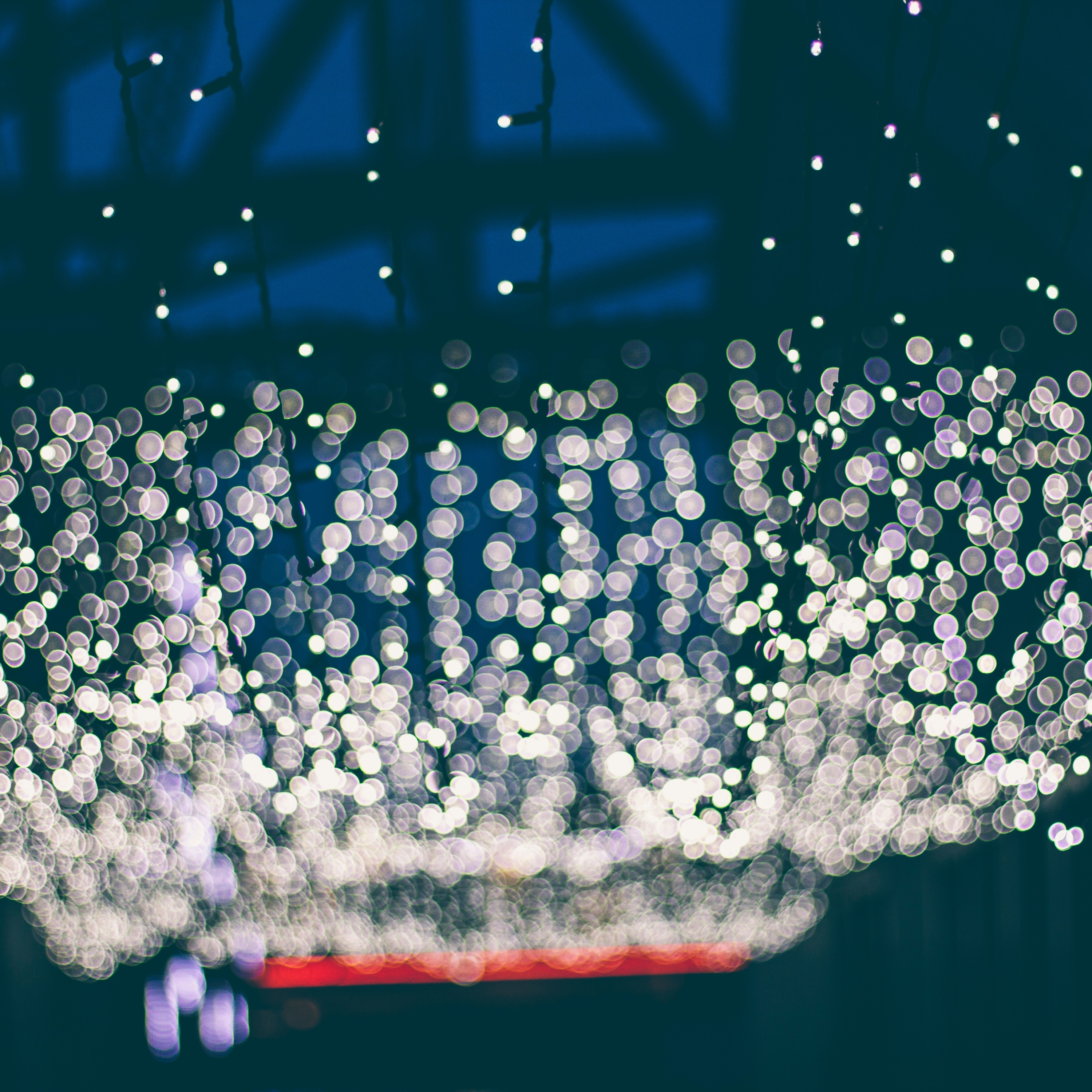 3000x3000 garlands, lights, glare 3000x3000 Resolution Wallpaper, HD ...
