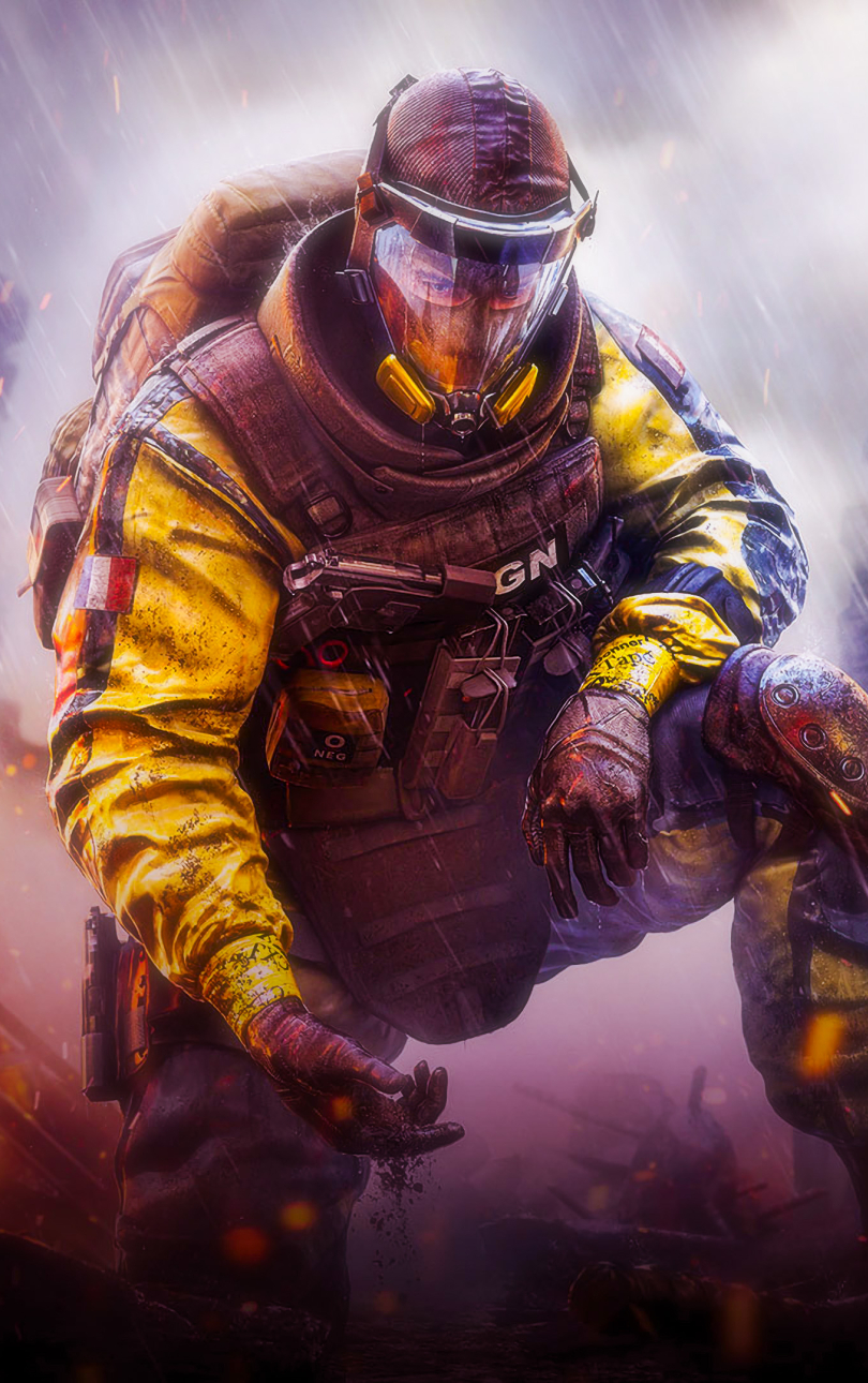 810x1290 Resolution Gas Mask Tom Clancys Rainbow Six Siege 810x1290 ...