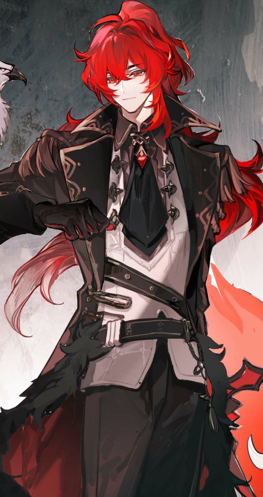 1080x2040 Genshin Impact Diluc Ragnvindr Art 1080x2040 Resolution ...