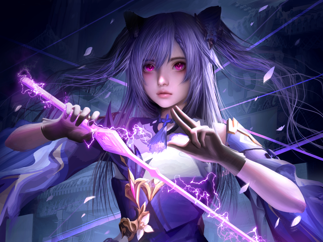 1280x960 Resolution Genshin Impact HD Keqing 1280x960 Resolution ...
