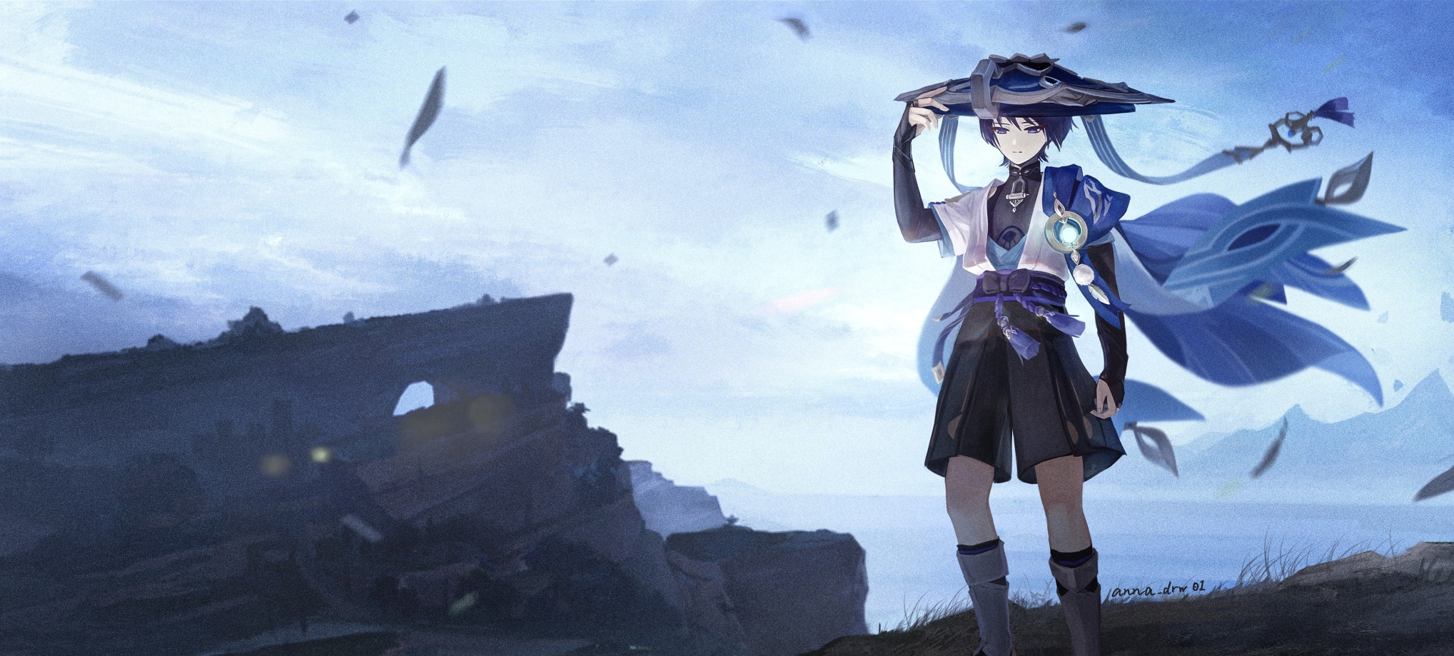 2037x919 Resolution Genshin Impact HD Wanderer Genshin 2037x919 ...