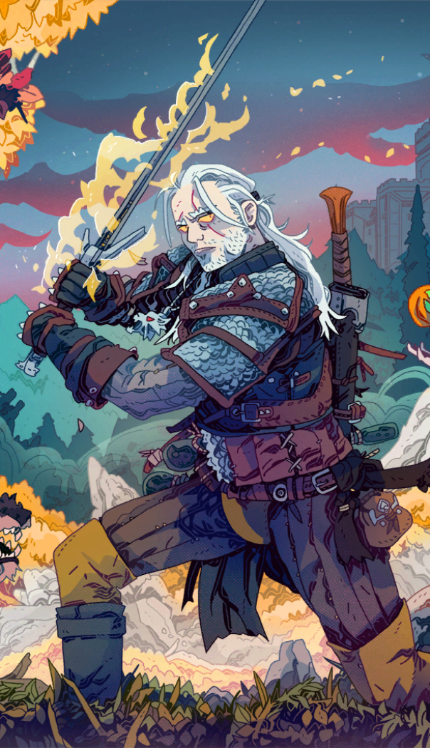 604x1050 Geralt of Rivia Fortnite 604x1050 Resolution Wallpaper, HD ...