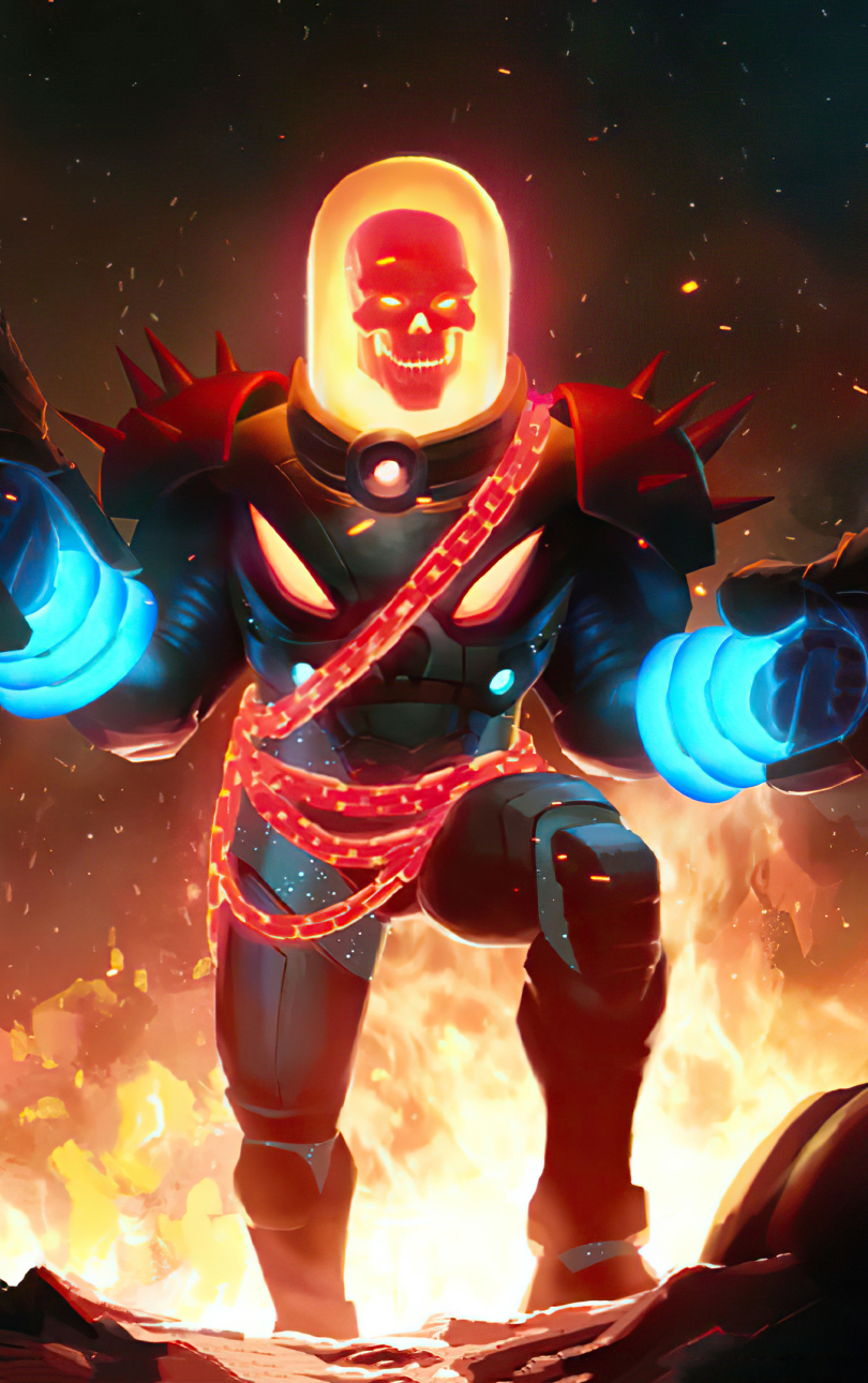 810x1290 Resolution Ghost Rider MARVEL CoC 4K 810x1290 Resolution ...